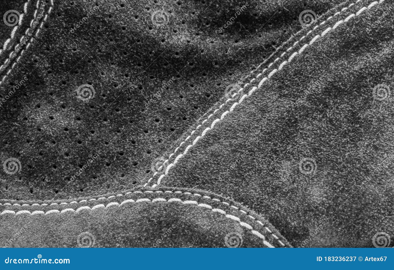 Background Bootleg Of A Leather Boot Stitched With White Thread Stock ...