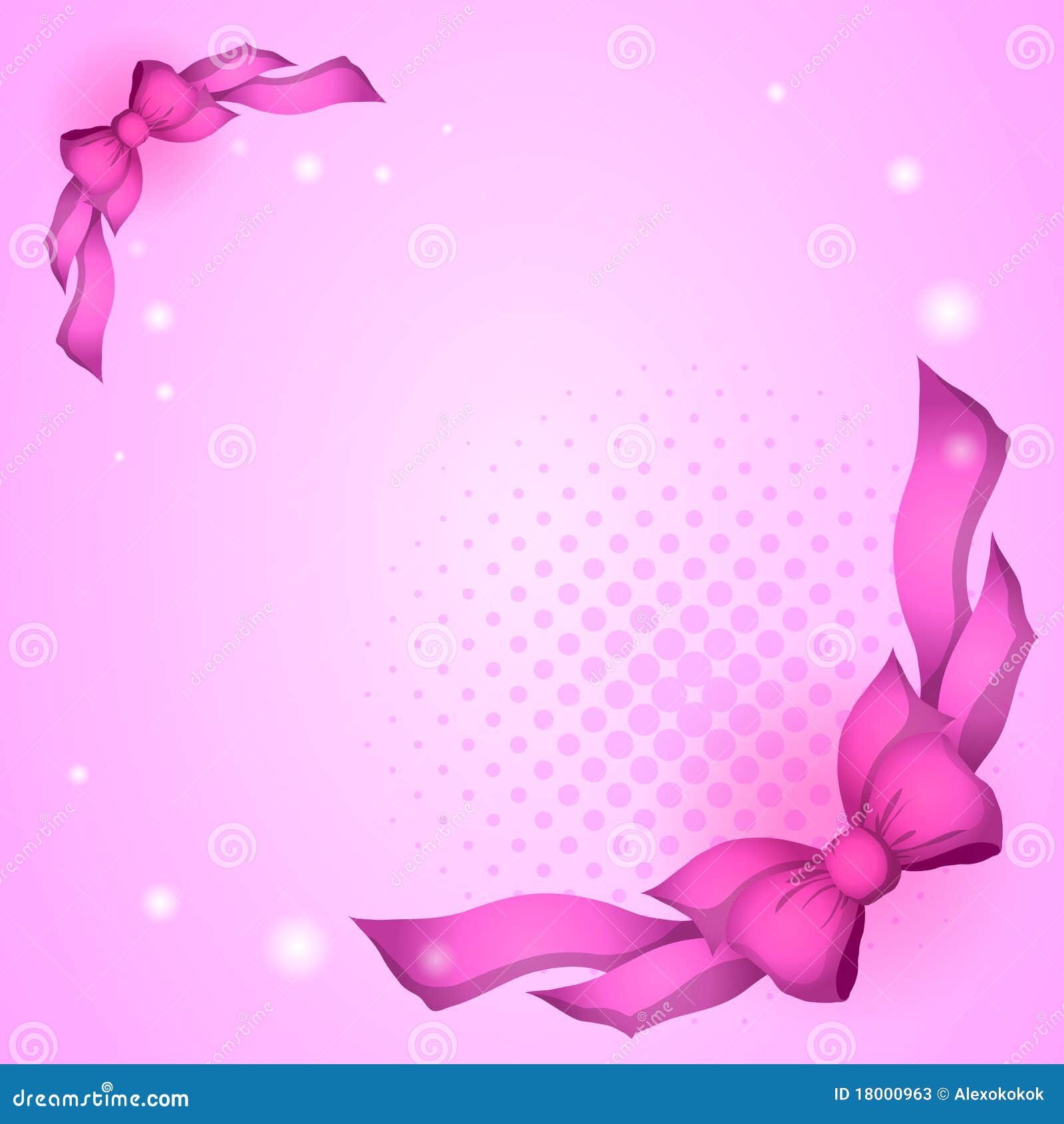 Background with bows stock vector. Illustration of beautiful - 18000963