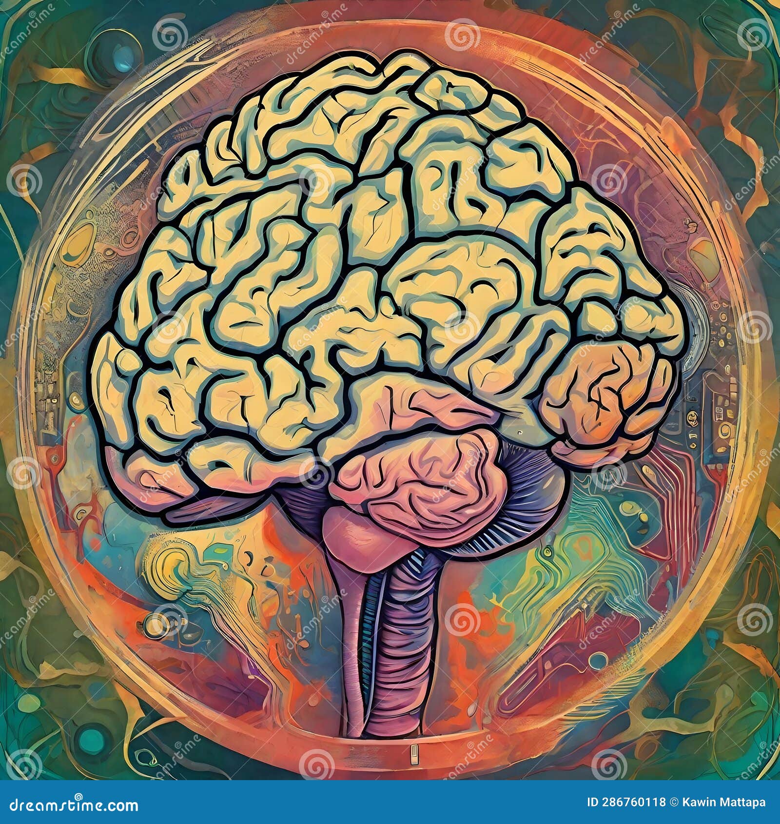 Brain Idea Human Background Stock Illustration - Illustration of brain ...