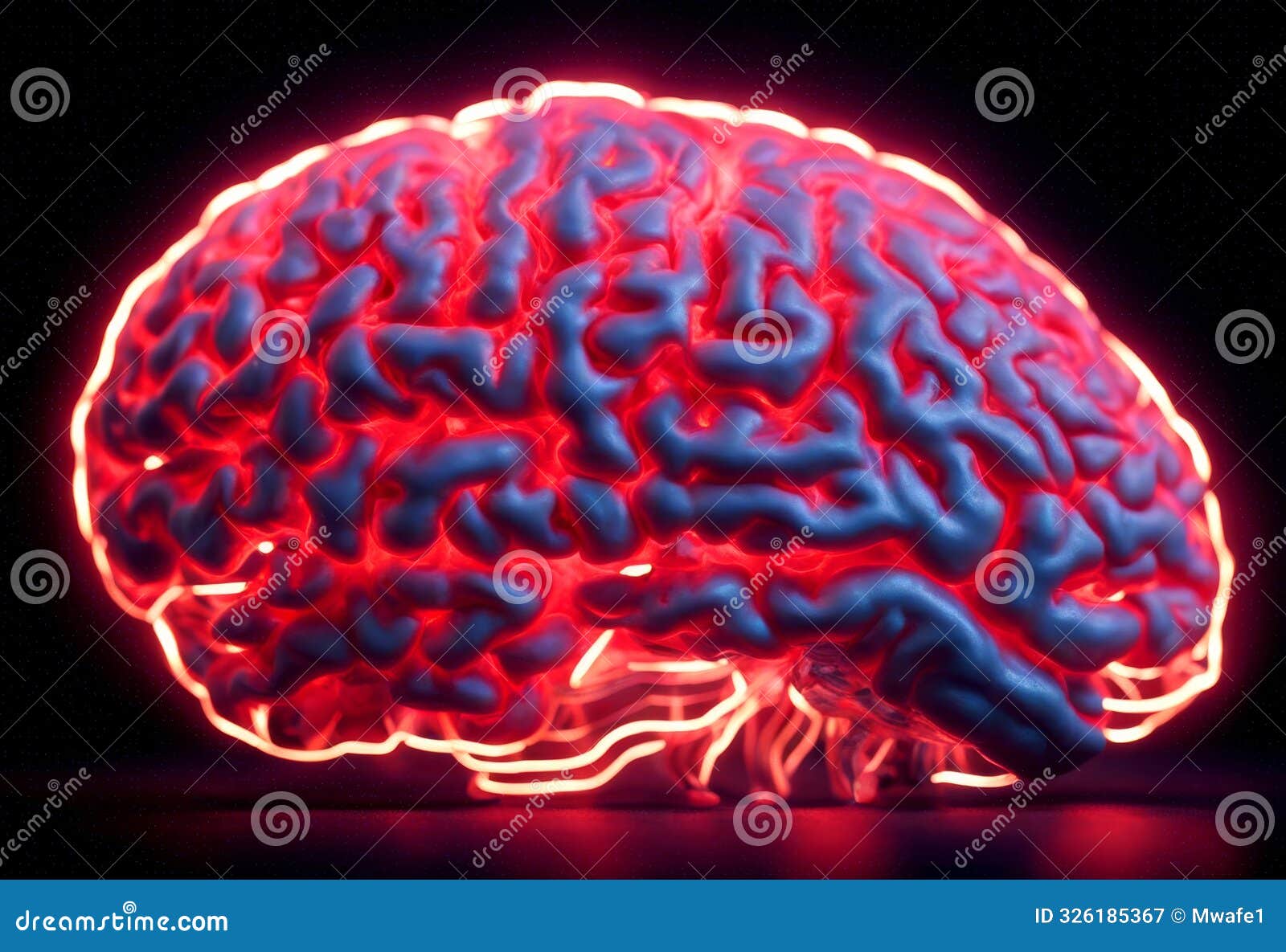 Background Brain Photo Dark Neon Lit Light Black Neuroscience Mind ...
