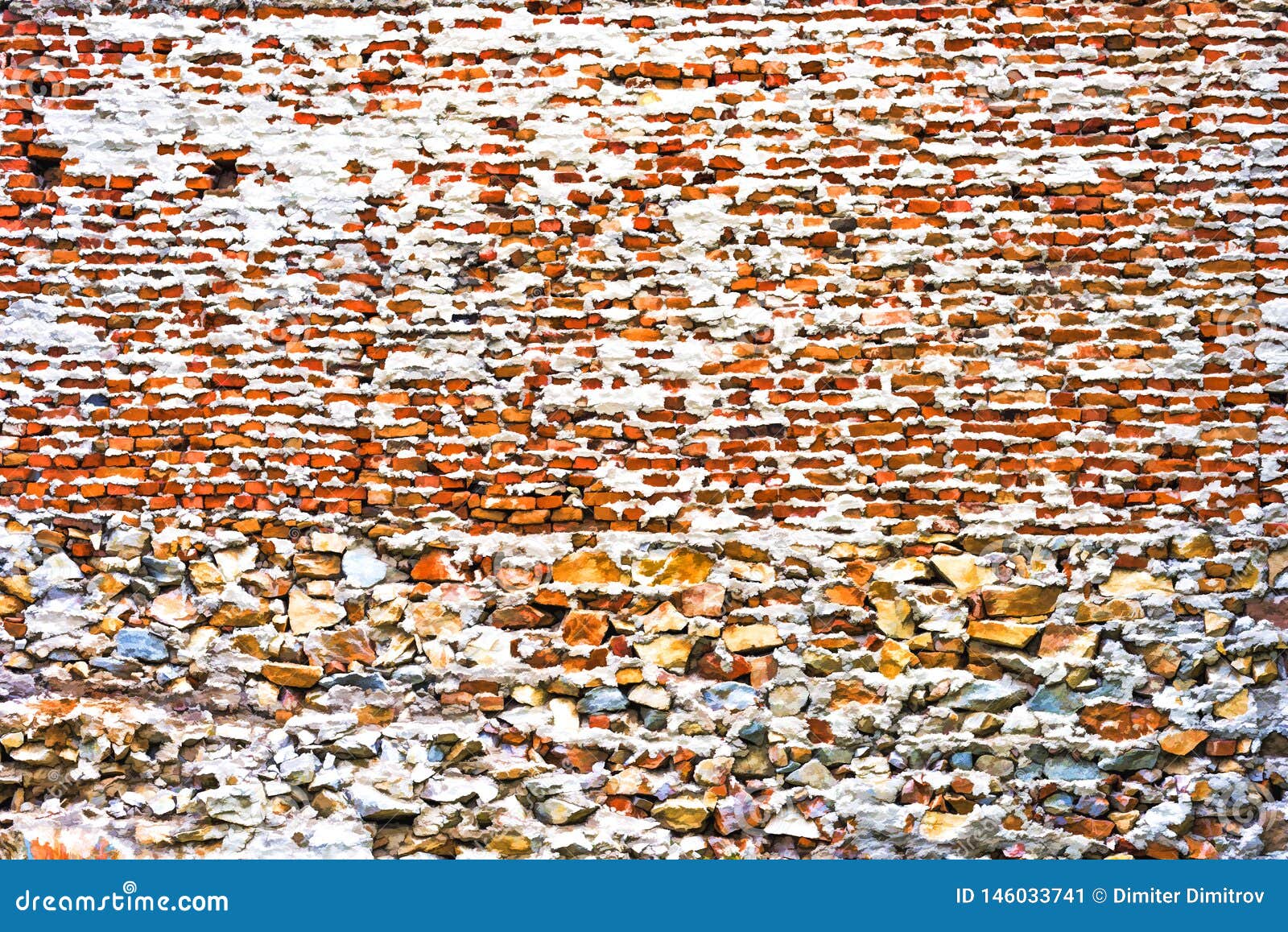 Background of Brick and Stone Wall Texture-animated Stock Illustration ...
