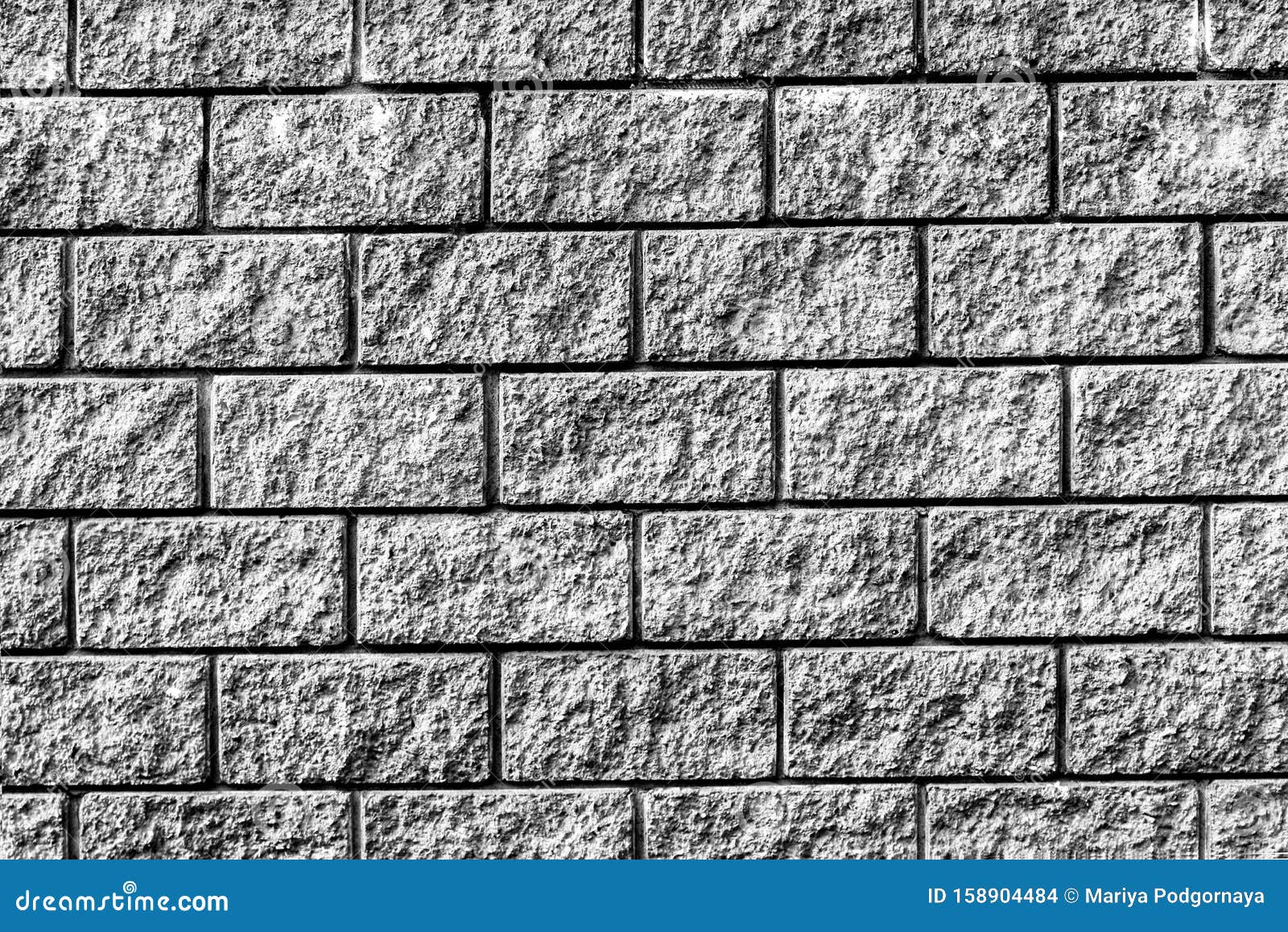 Background Of Brick Wall With Even Rows Of Stone Bricks, Texture ...