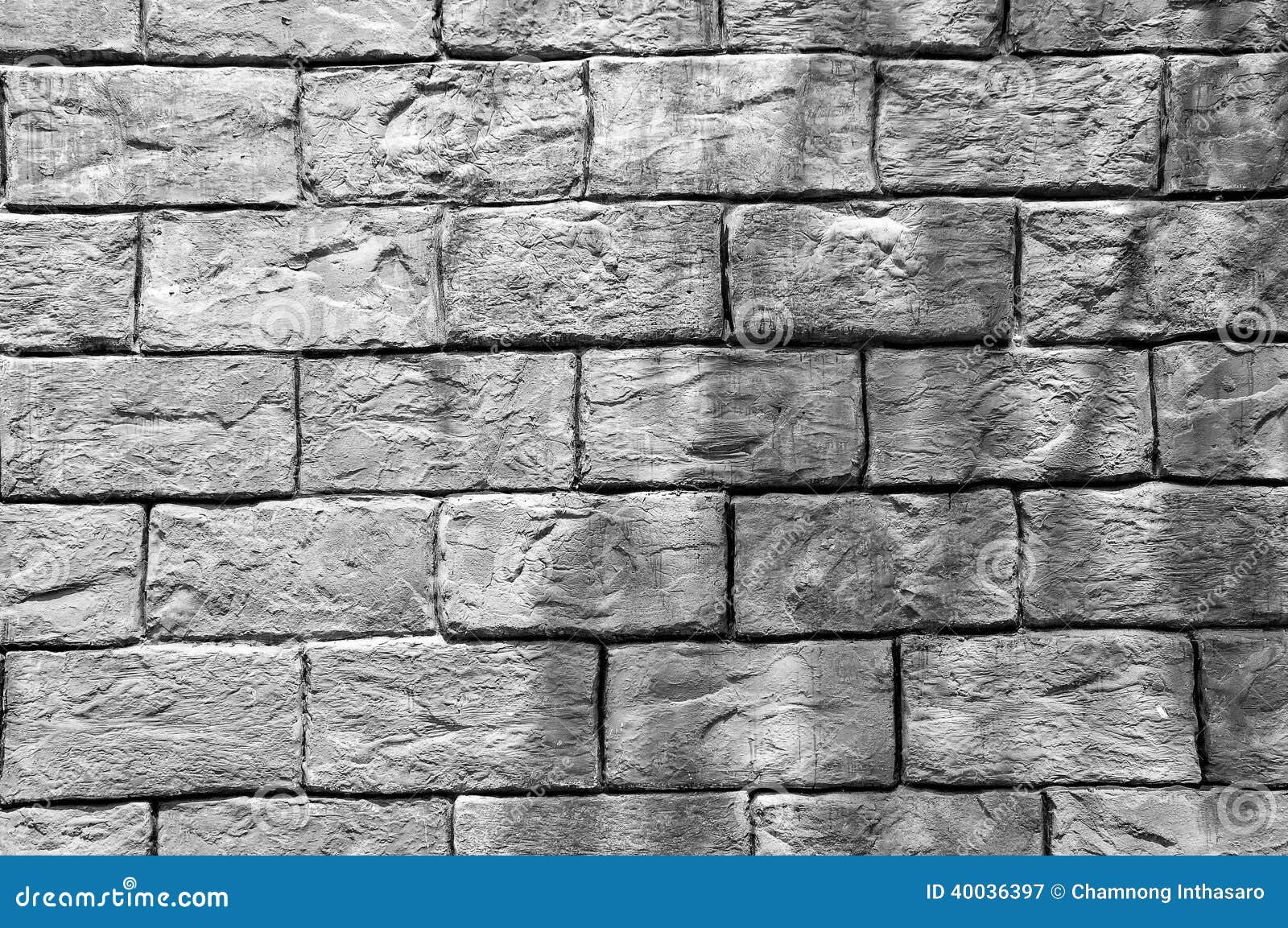 Background of Brick Wall Texture with Shadow Stock Image - Image of ...