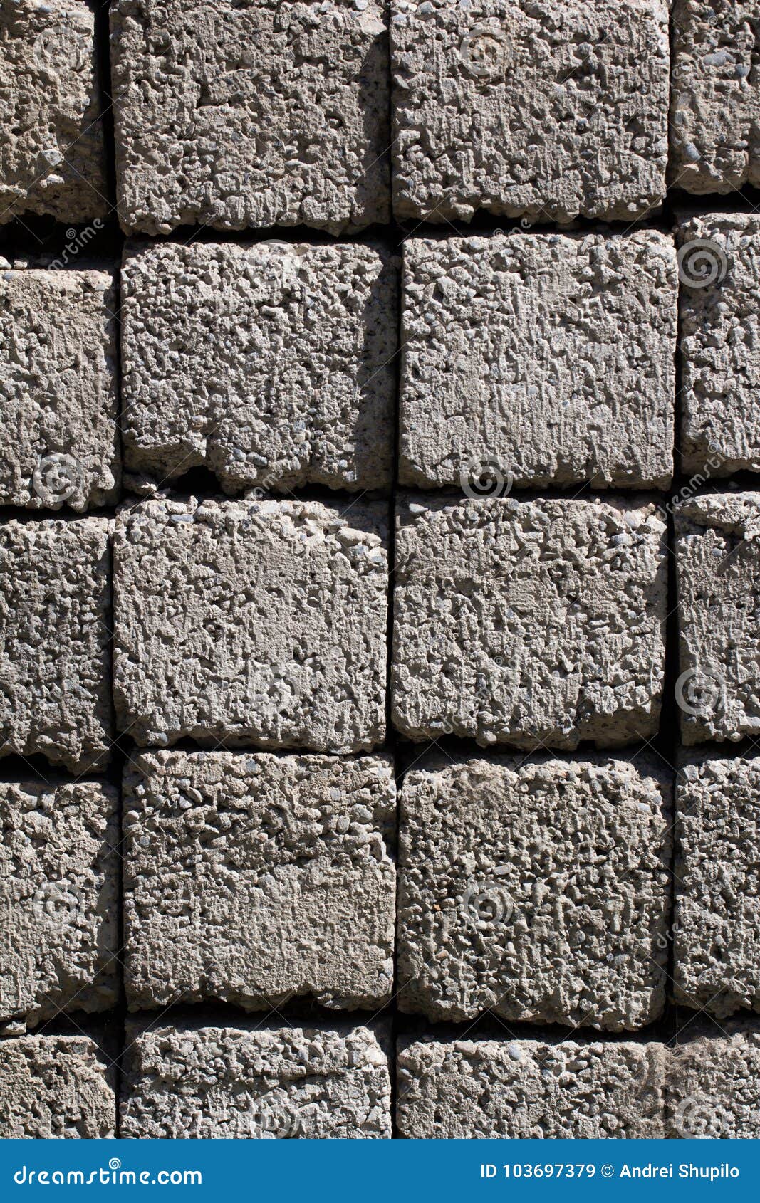 Background of Bricks Cinder Block Stock Image - Image of strong, solid ...