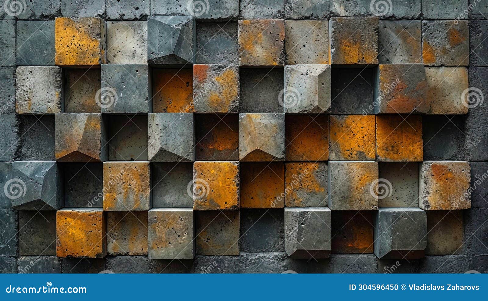 The Background of Bricks with a Geometric Pattern that Gives the ...