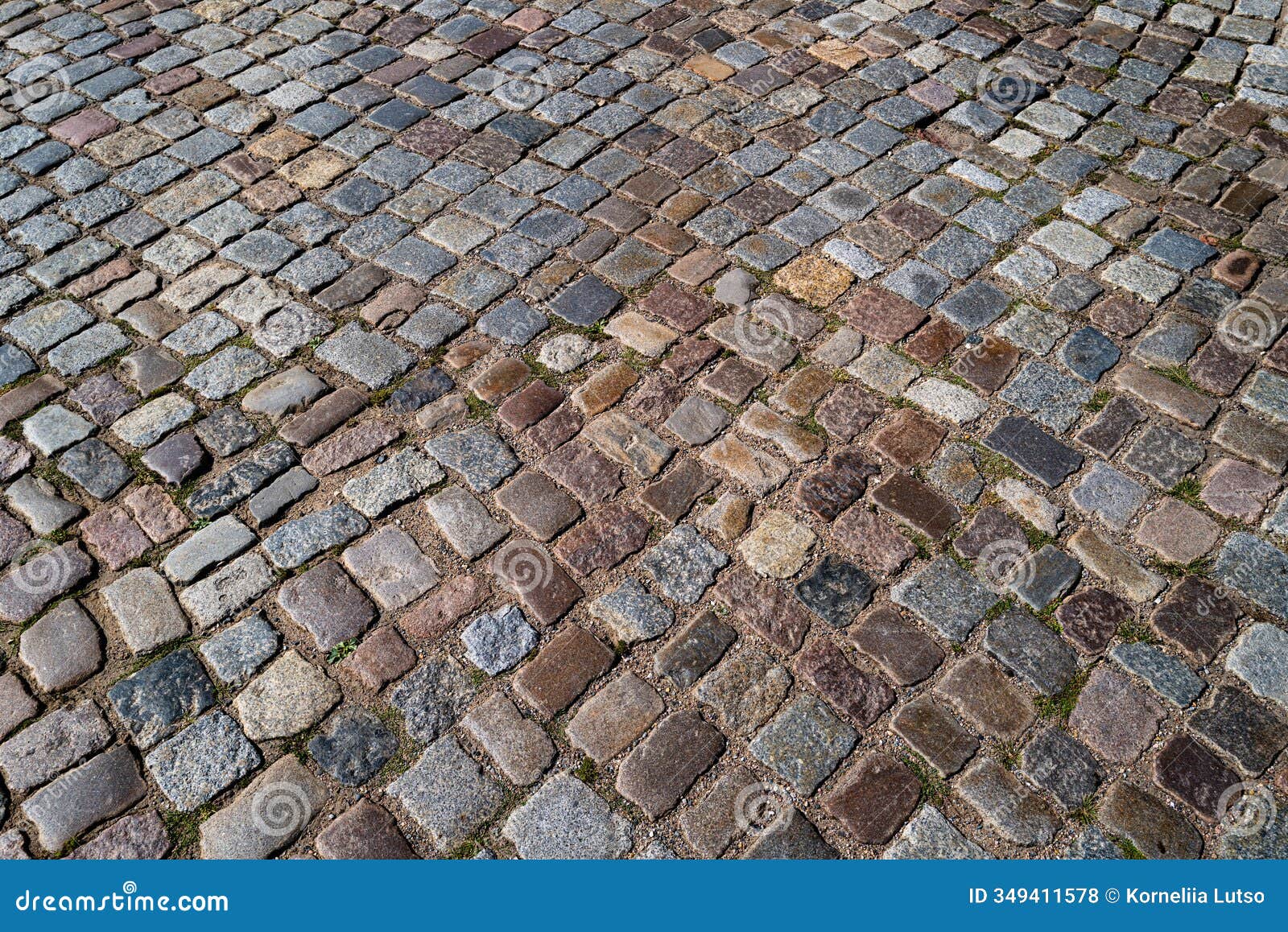 Pavement Brick Stone Floor Texture Perspective Background For Display ...