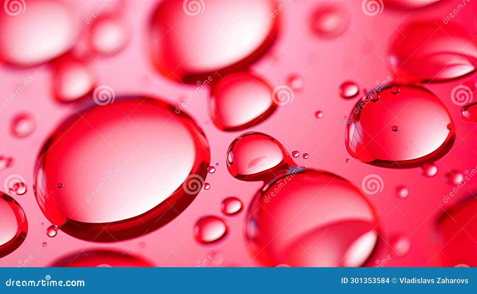 Background with Bright Abstract Red and Pink Drops Stock Illustration ...
