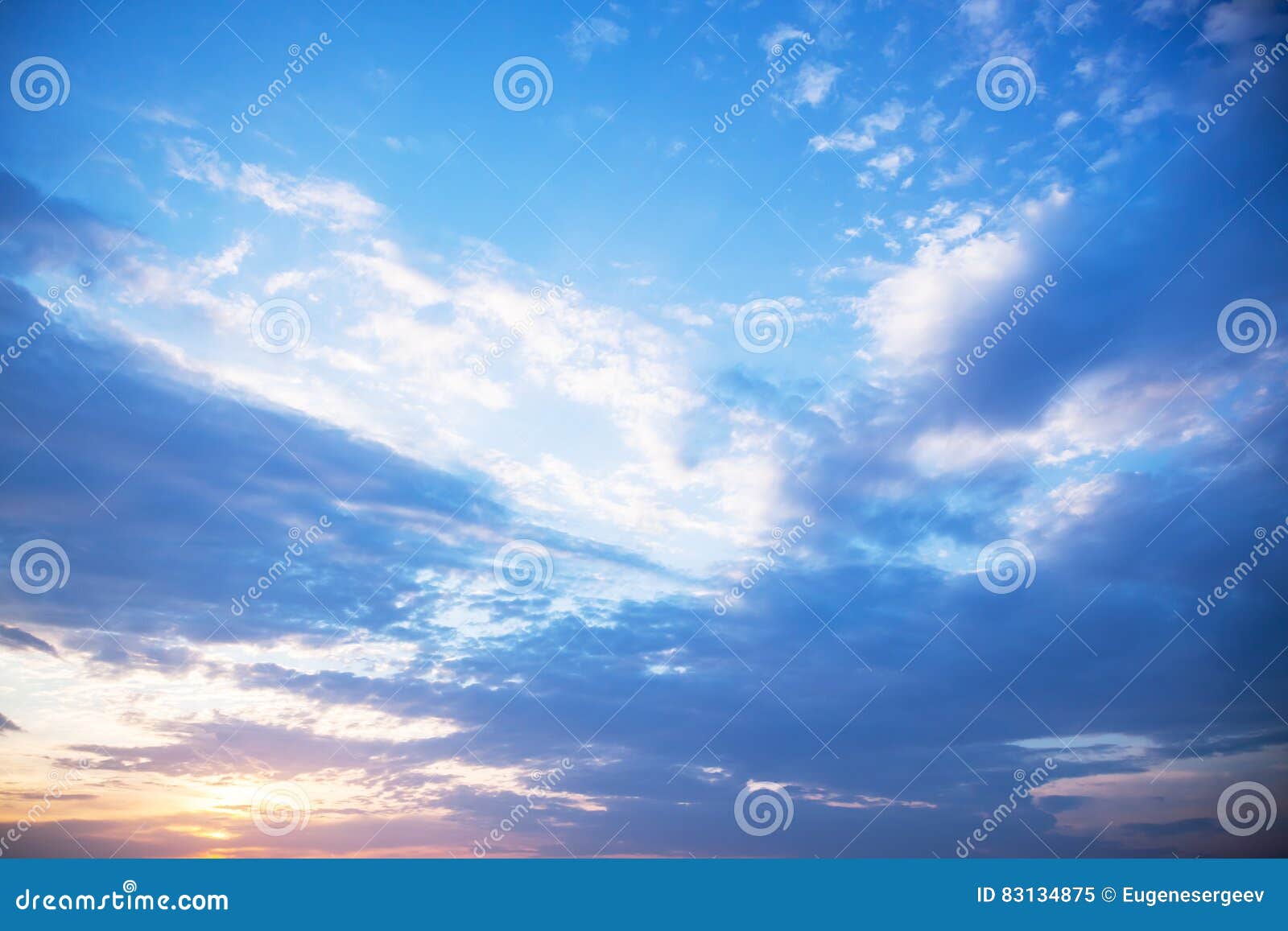 Background with Bright Blue Morning Sky Stock Image - Image of morning ...