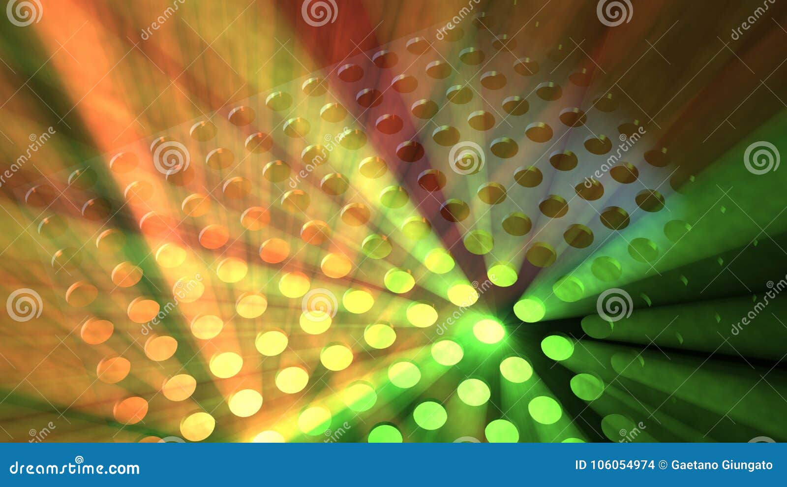 Colored Light Rays through a Grid Stock Illustration - Illustration of ...
