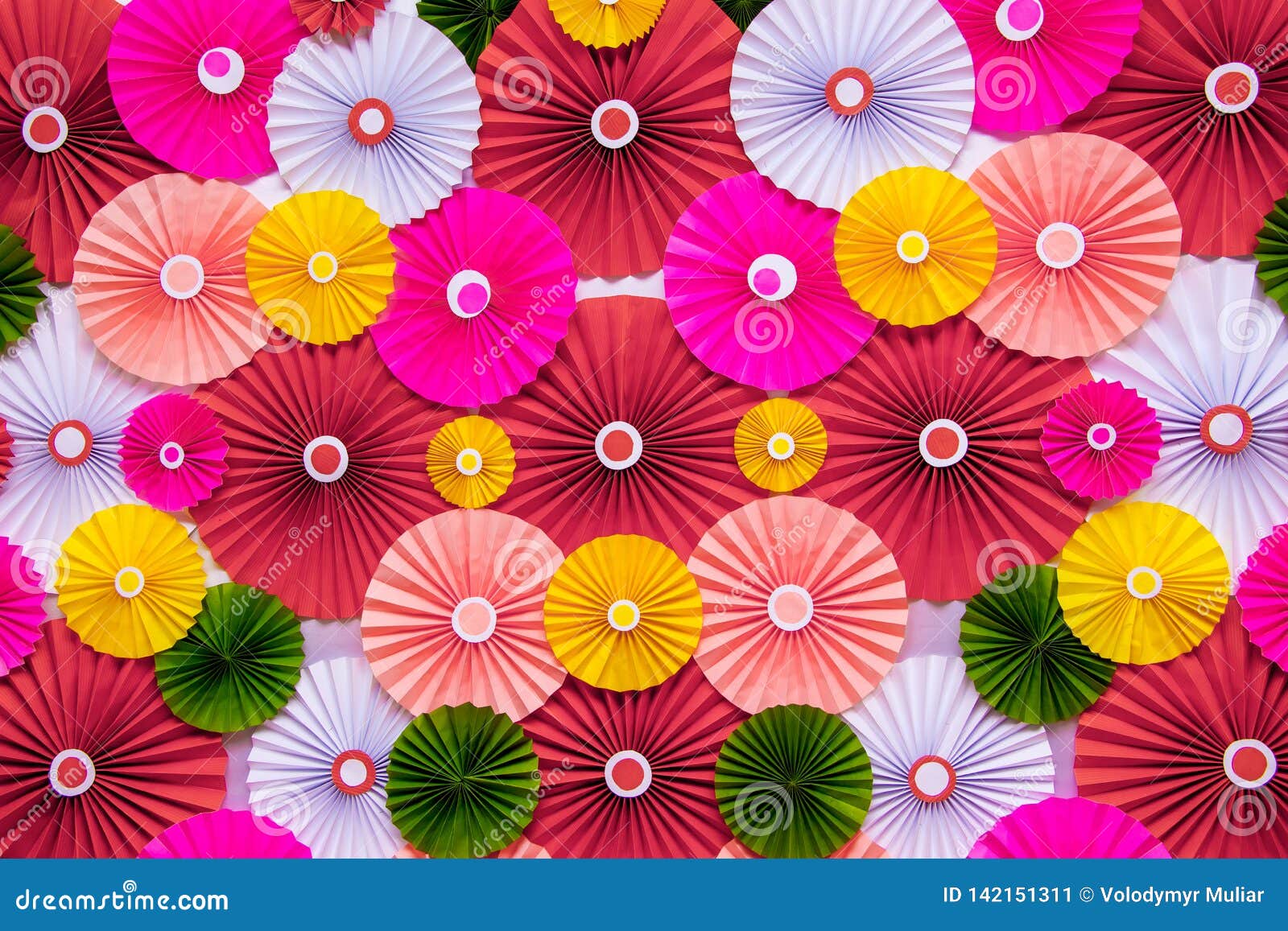 Background from Bright Colorful Stylized Paper Flowers_ Stock Image ...