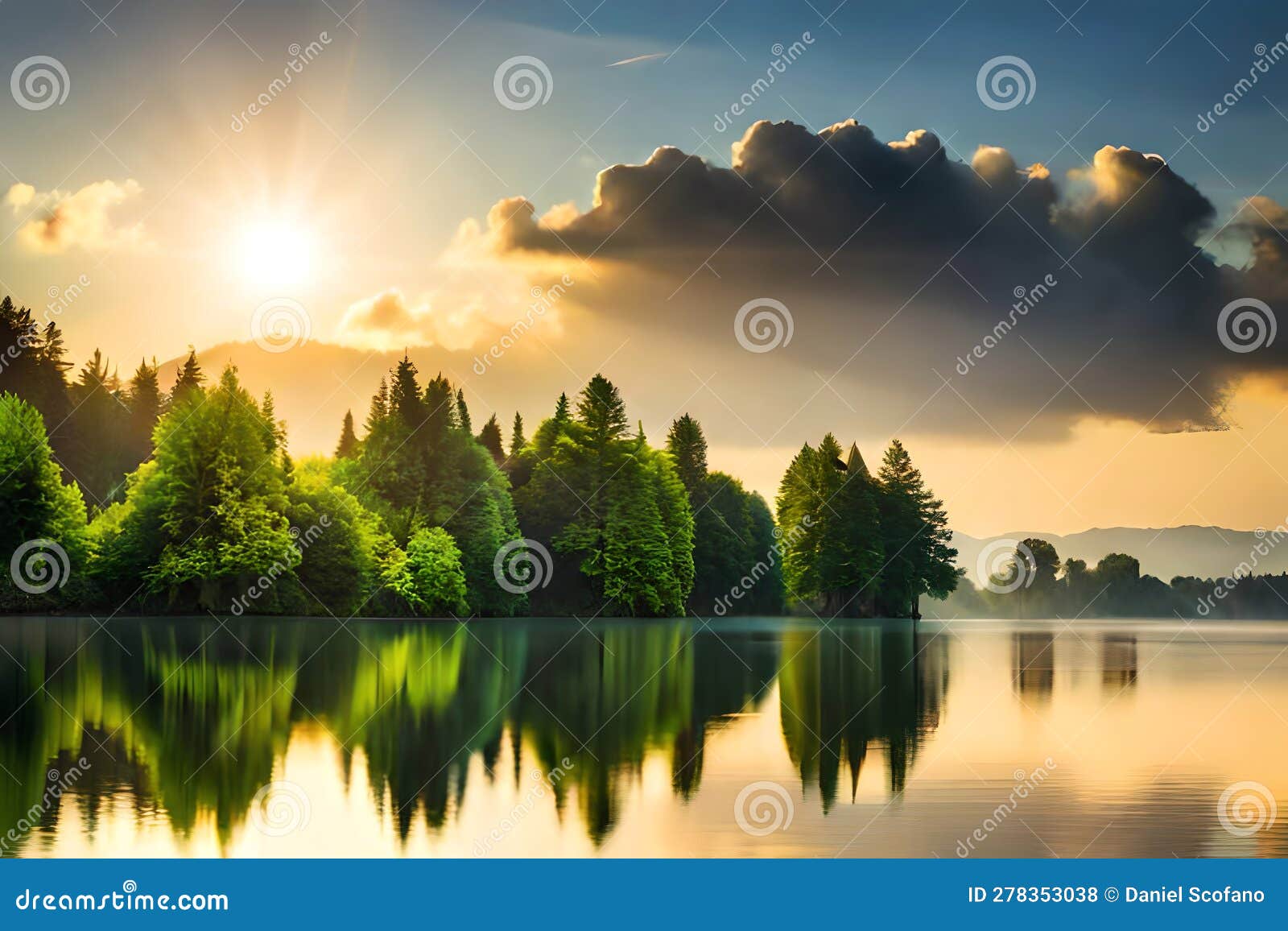 Background with Bright Green Leaves on a Blurred Backlit Background ...