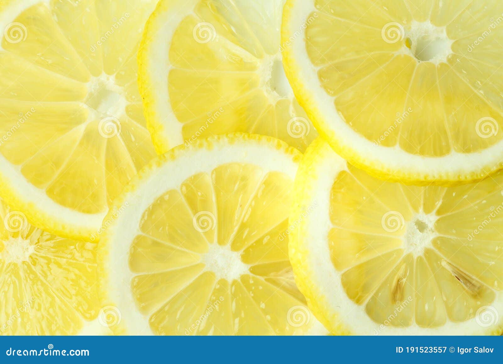 Background from Bright Juicy Sliced Lemon Slices. Stock Image - Image ...