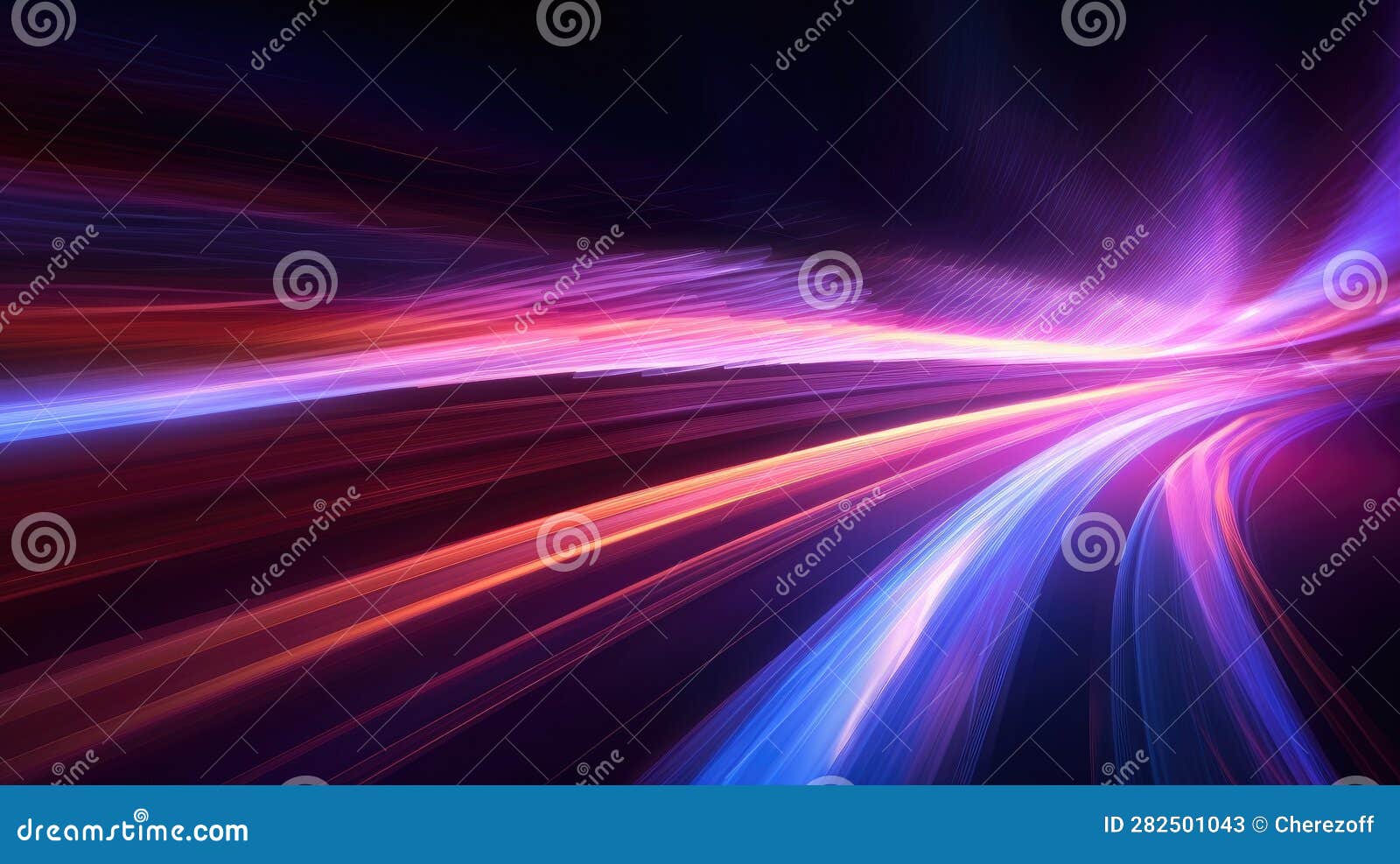 Background of Bright Luminous Lines Stock Illustration - Illustration ...