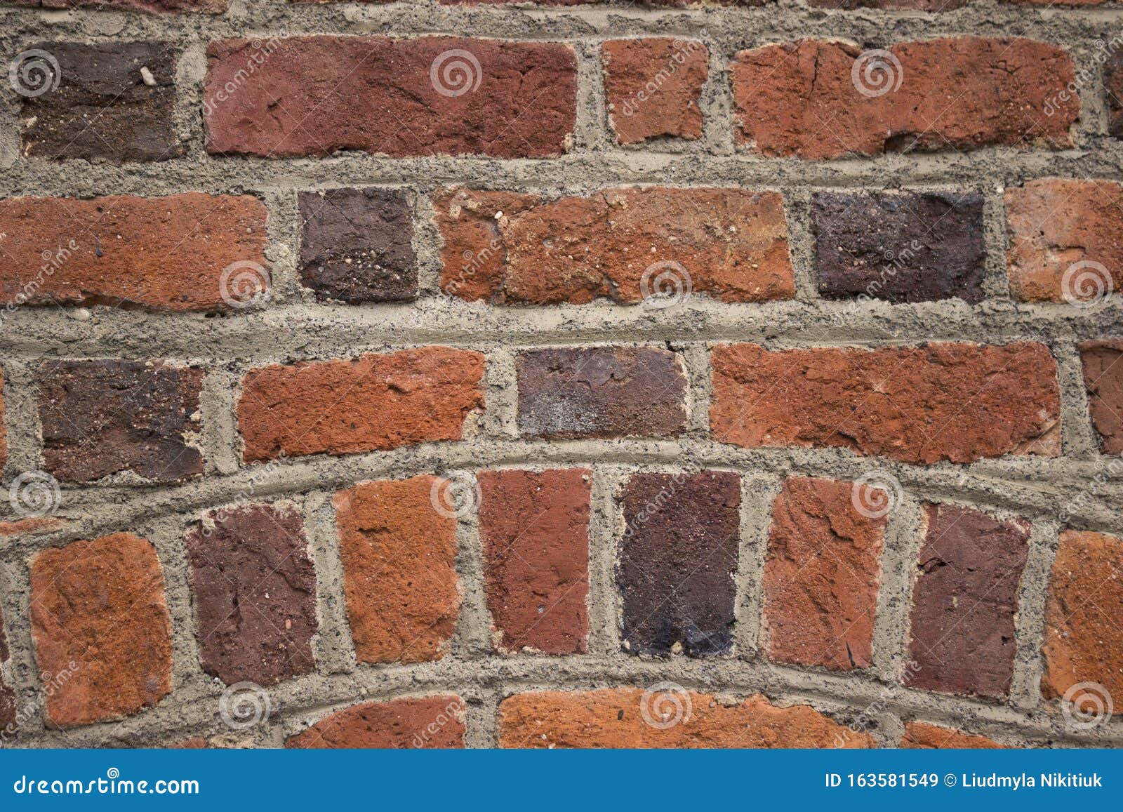 Background, Bright Red Brick Wall of an Old Building. Brick Textured ...