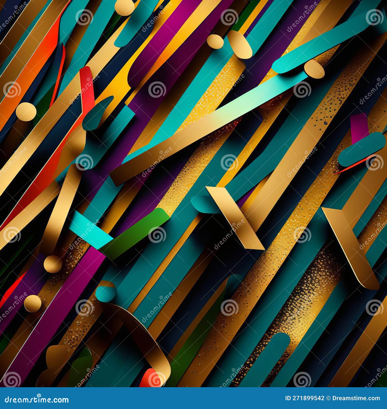 Background of Bright Repeating Lines Generative AI Stock Illustration ...