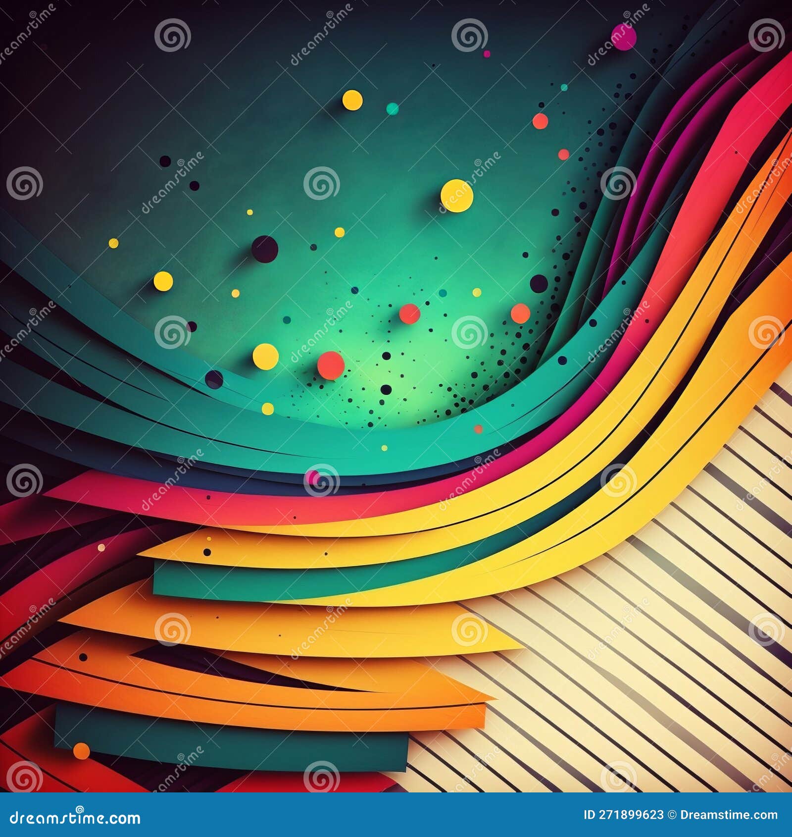 Background of Bright Repeating Lines Generative AI Stock Illustration ...