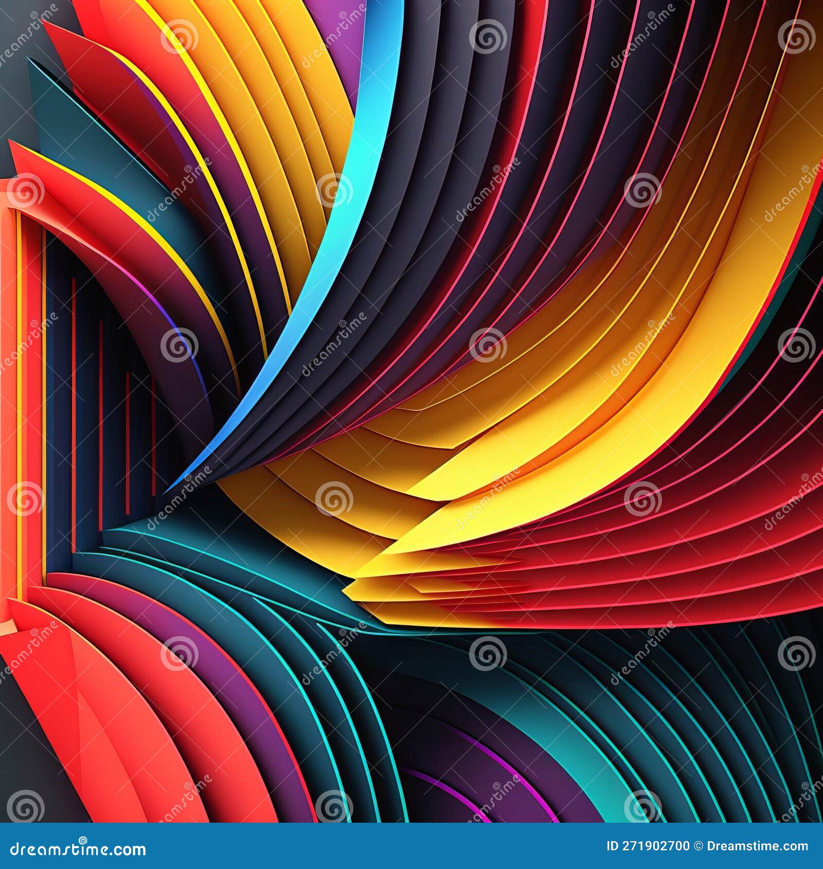 Background of Bright Repeating Lines Generative AI Stock Illustration ...
