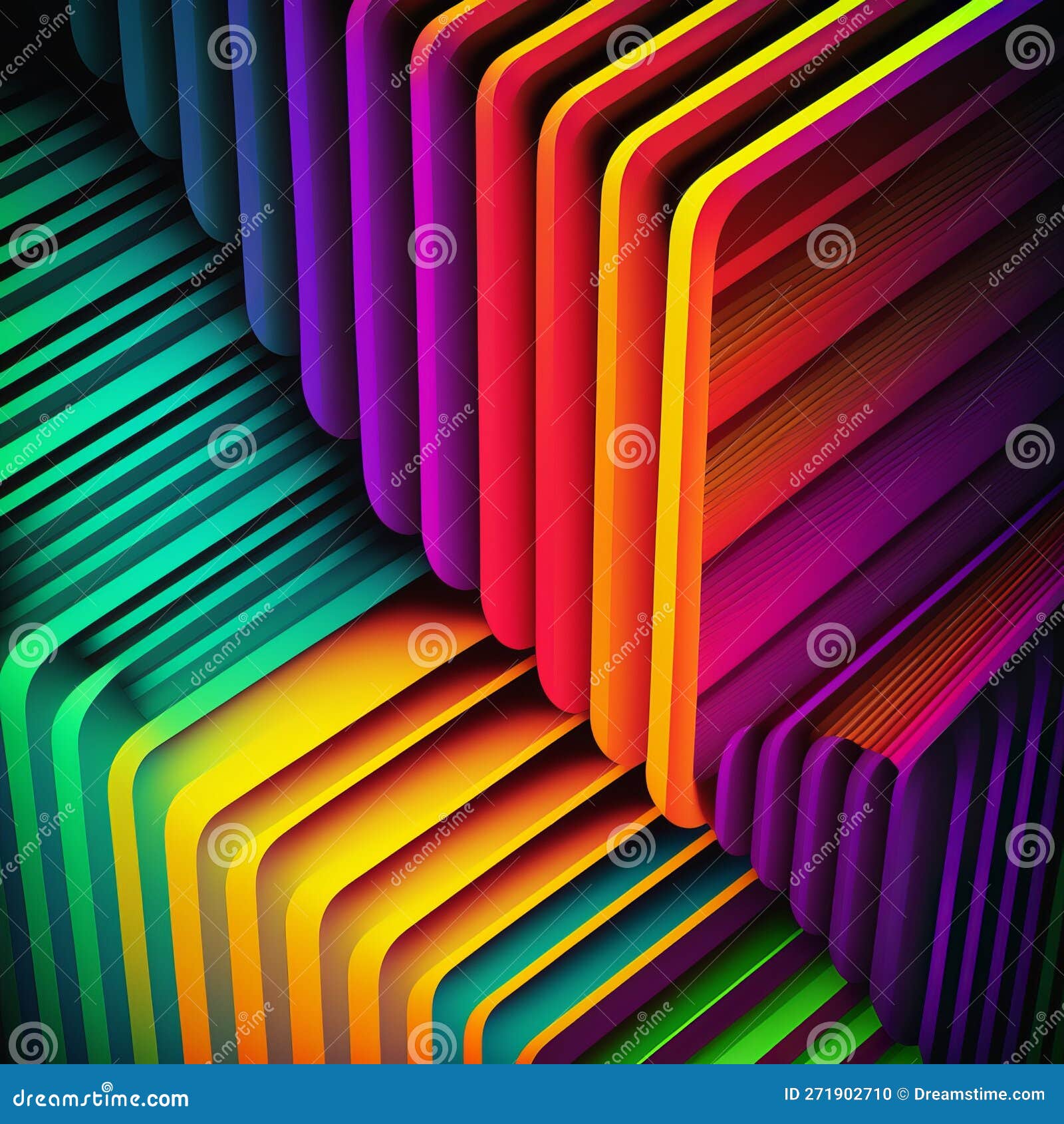 Background of Bright Repeating Lines Generative AI Stock Illustration ...