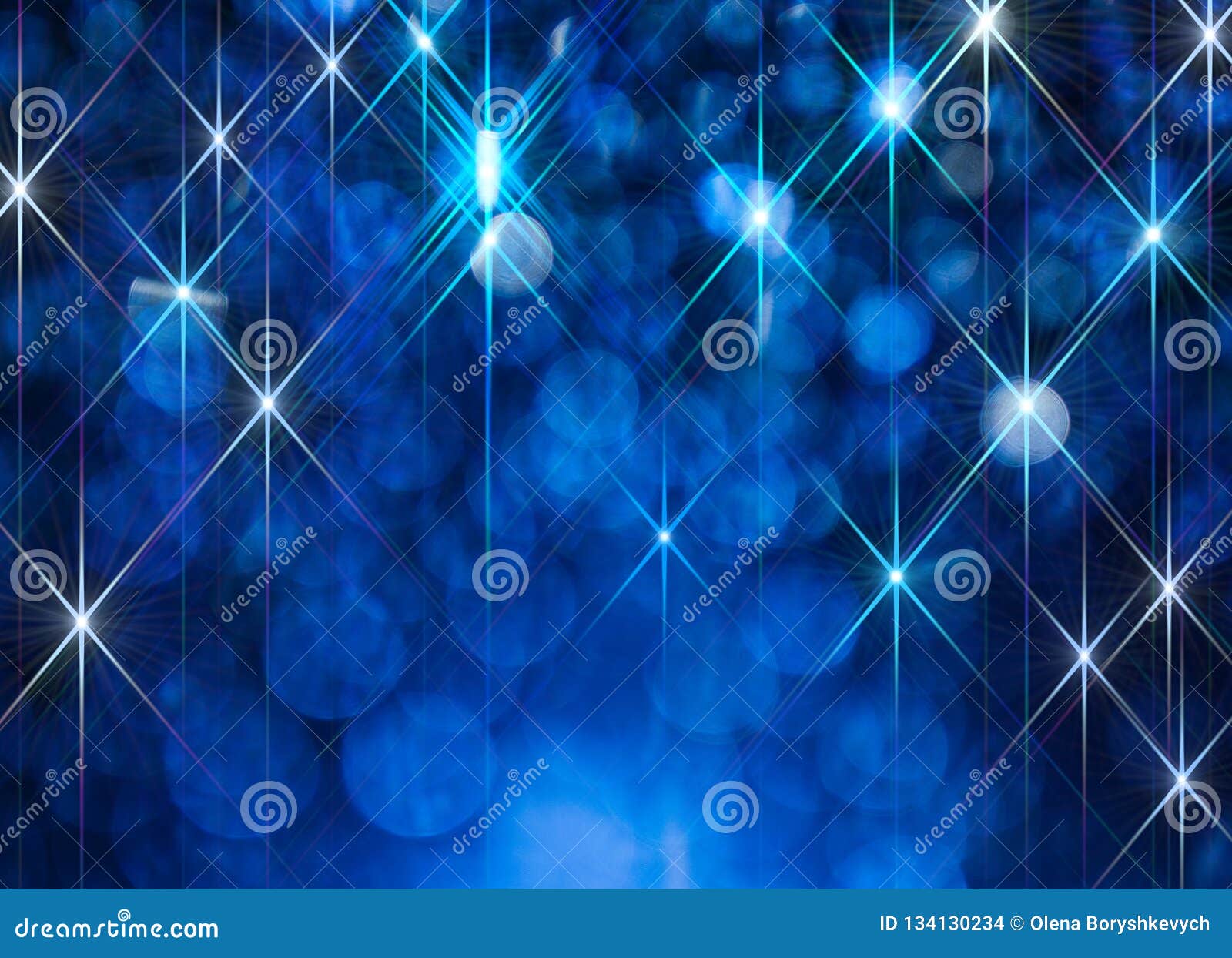 The Background of the Bright Shining Rays on the Blue. Stock Photo ...