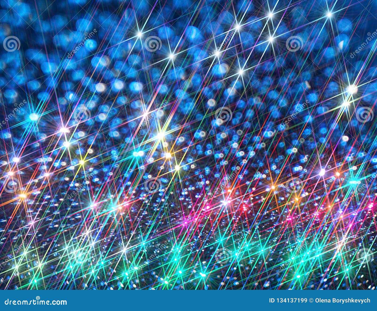 The Background of the Bright Shining Rays on the Blue. Stock Image ...