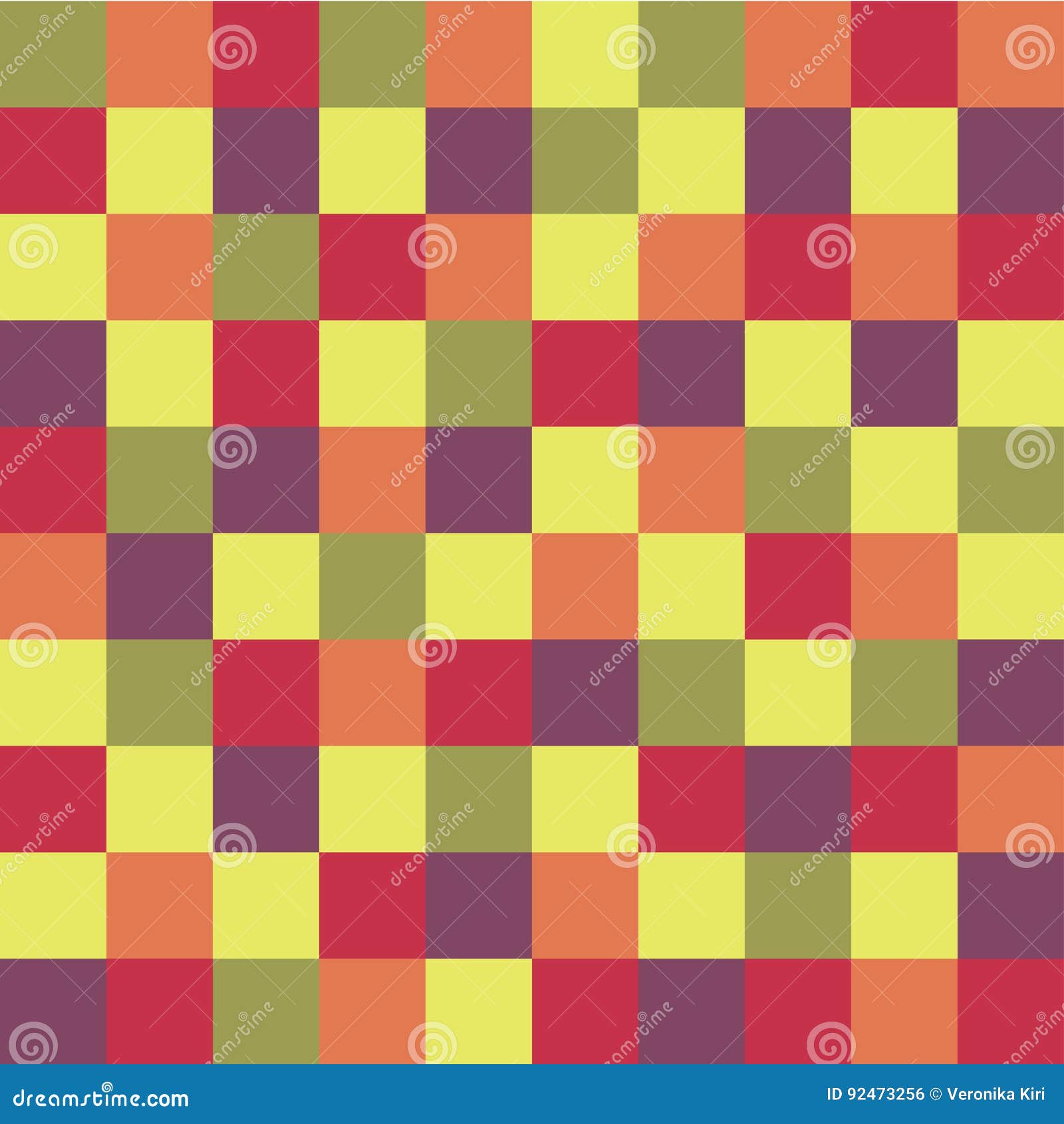 Background of Bright Squares Triangles Stock Illustration ...