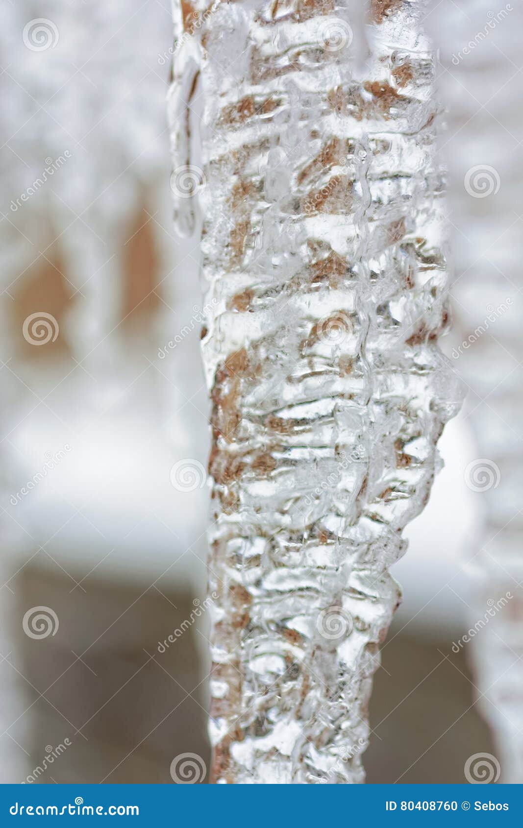 Background of Bright Transparent Hanging Down Icicles. Ice Texture ...
