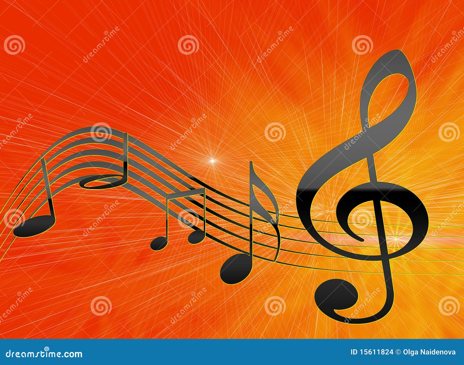 The Background with Brilliant Note and Line. Stock Illustration ...