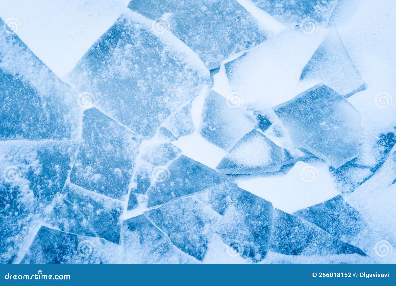 Background of Broken Ice. Abstract Beautiful Blue Ice Crack Texture ...