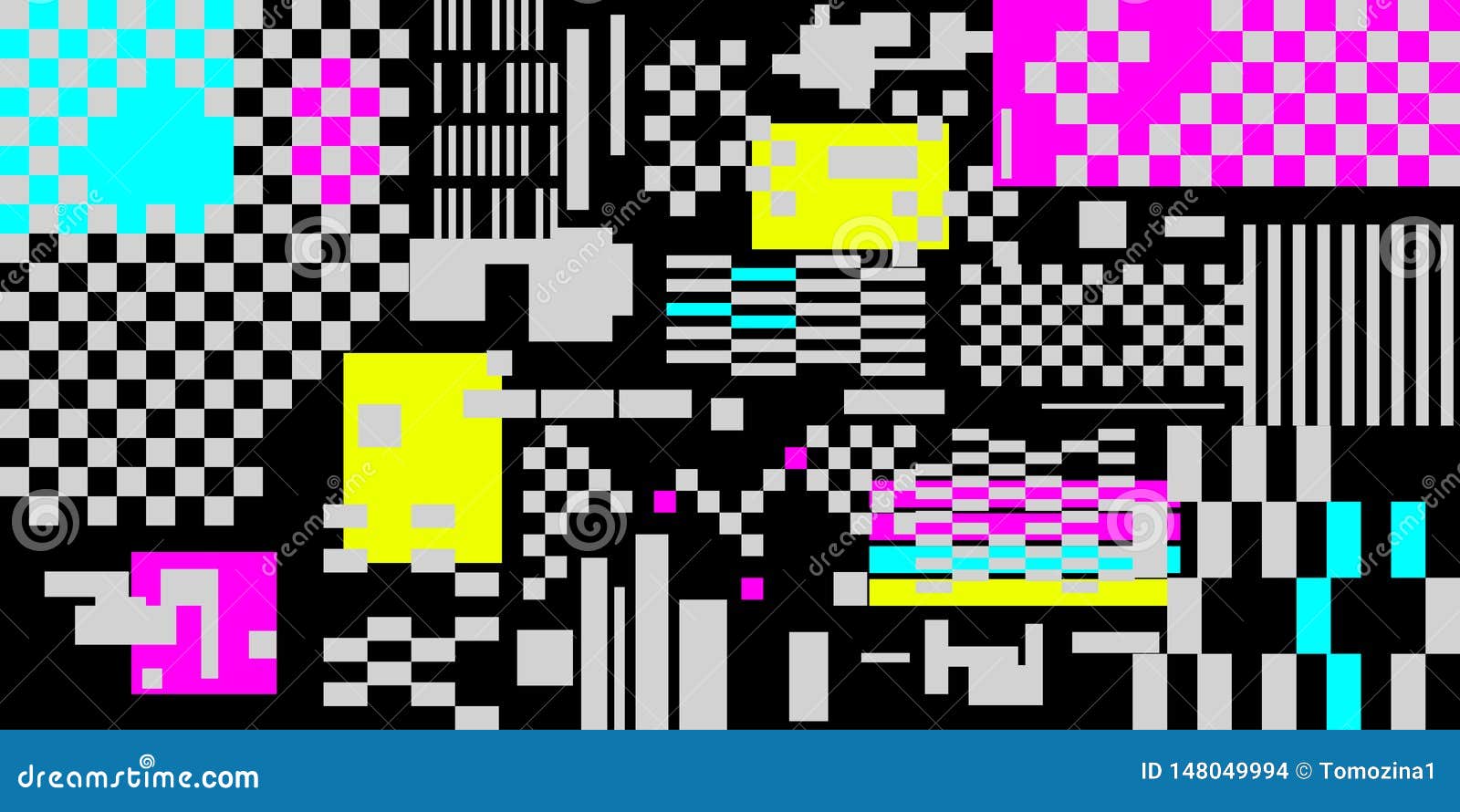 Background with Broken Pixels Stock Vector - Illustration of glitch ...