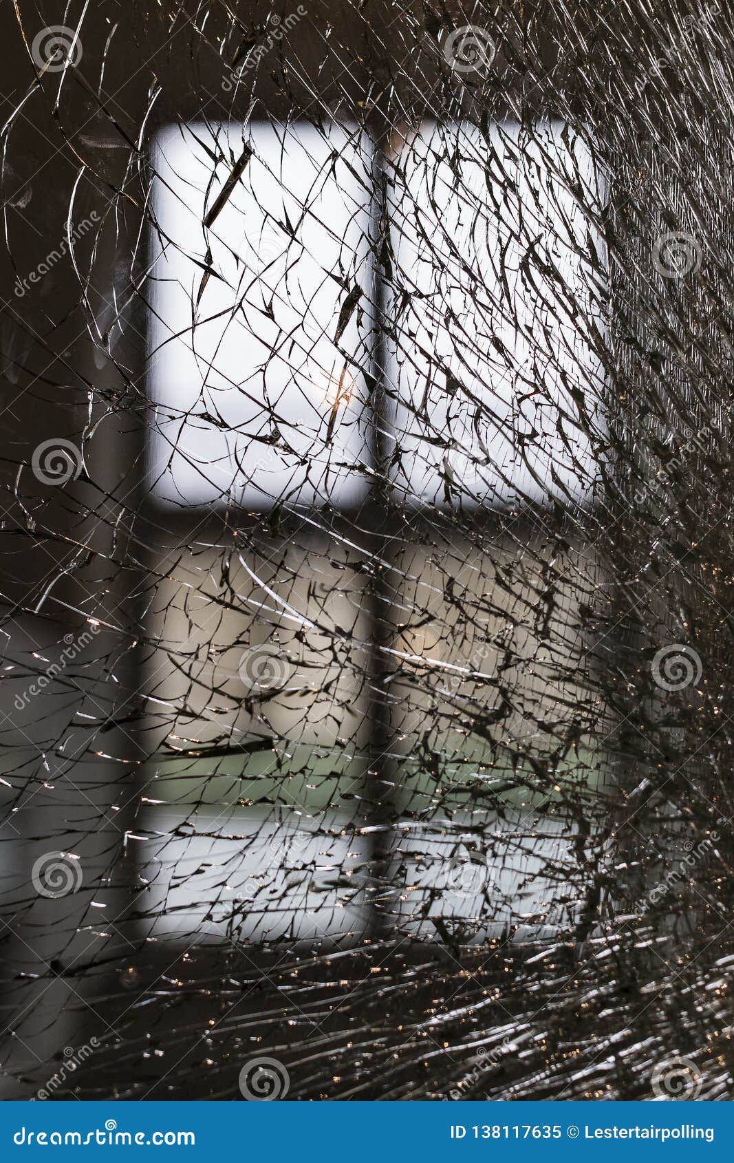 Background of Broken Transparent Window Glass Stock Image - Image of ...