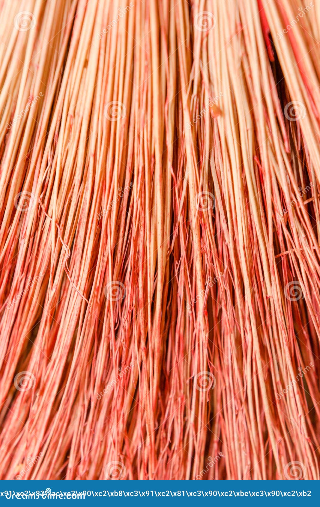 Background Broom Close Up. Broom Texture Red Broom Stock Photo - Image ...