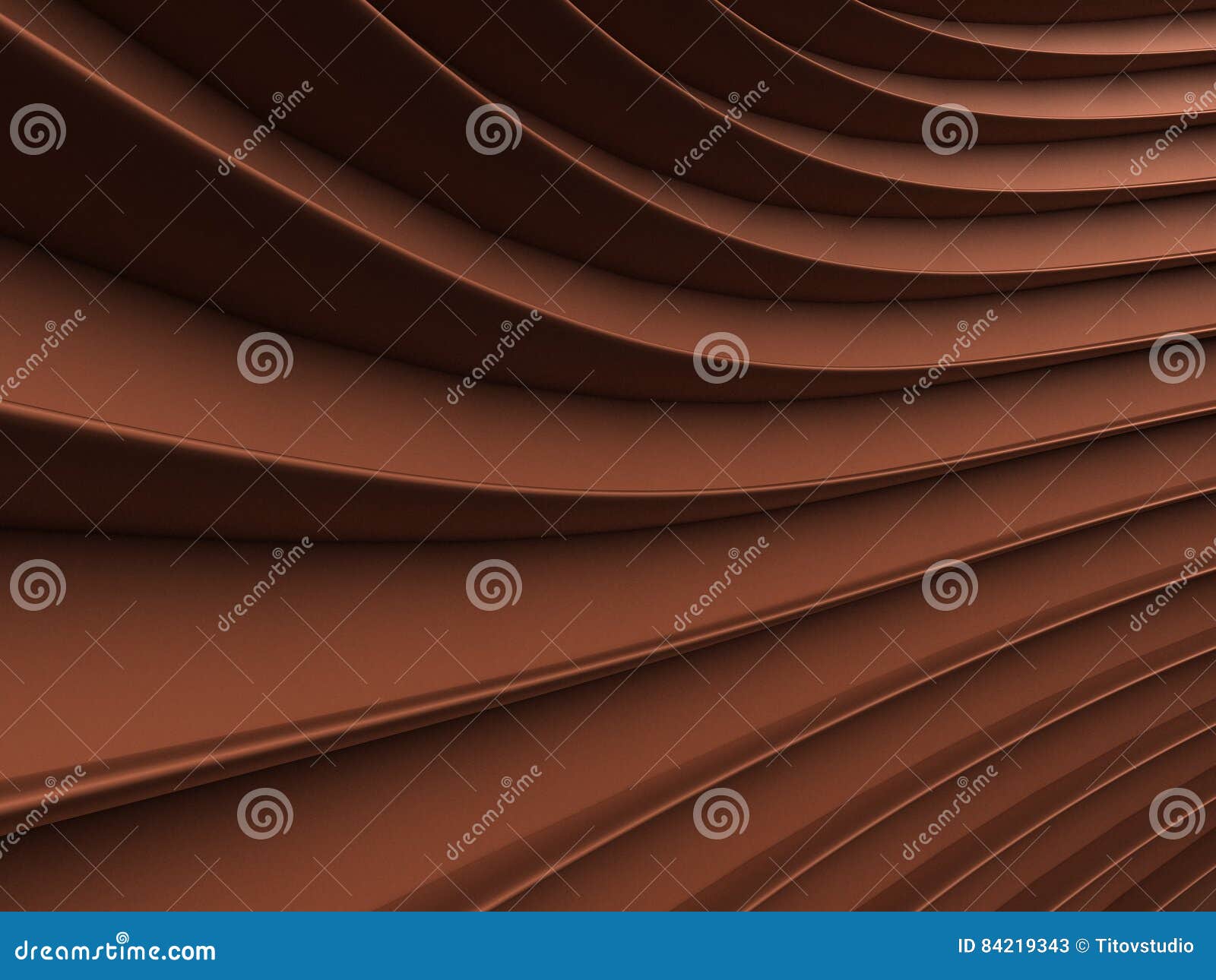Background of Brown Abstract Waves. Render Stock Illustration ...