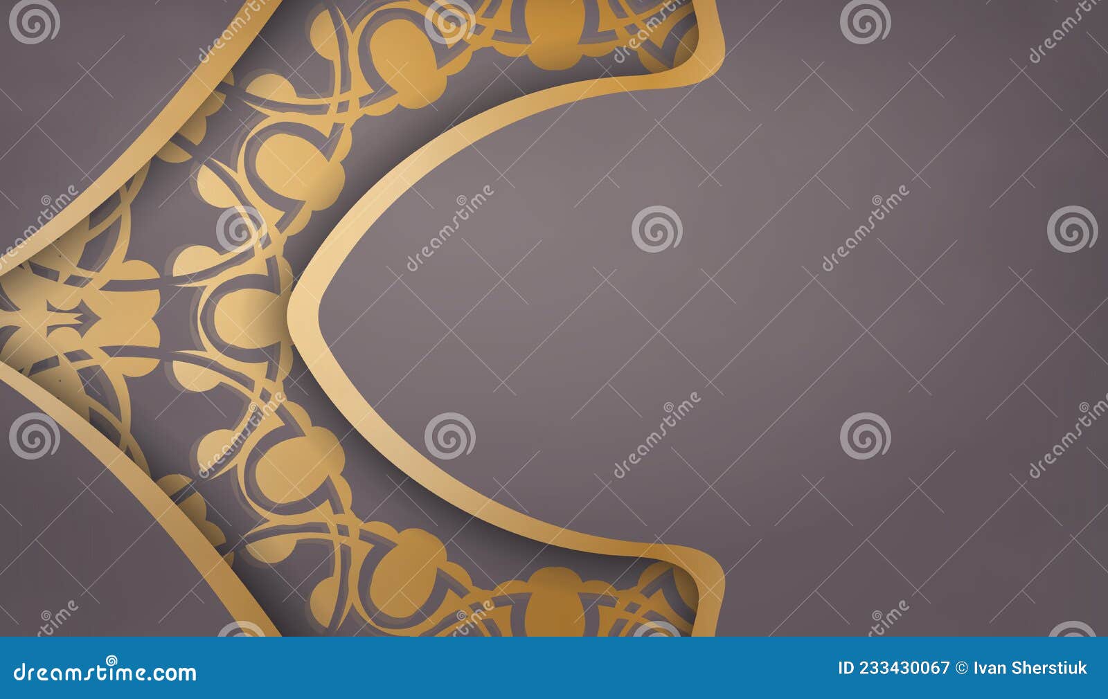 Background in Brown Color with Luxury Gold Pattern for Logo Design ...