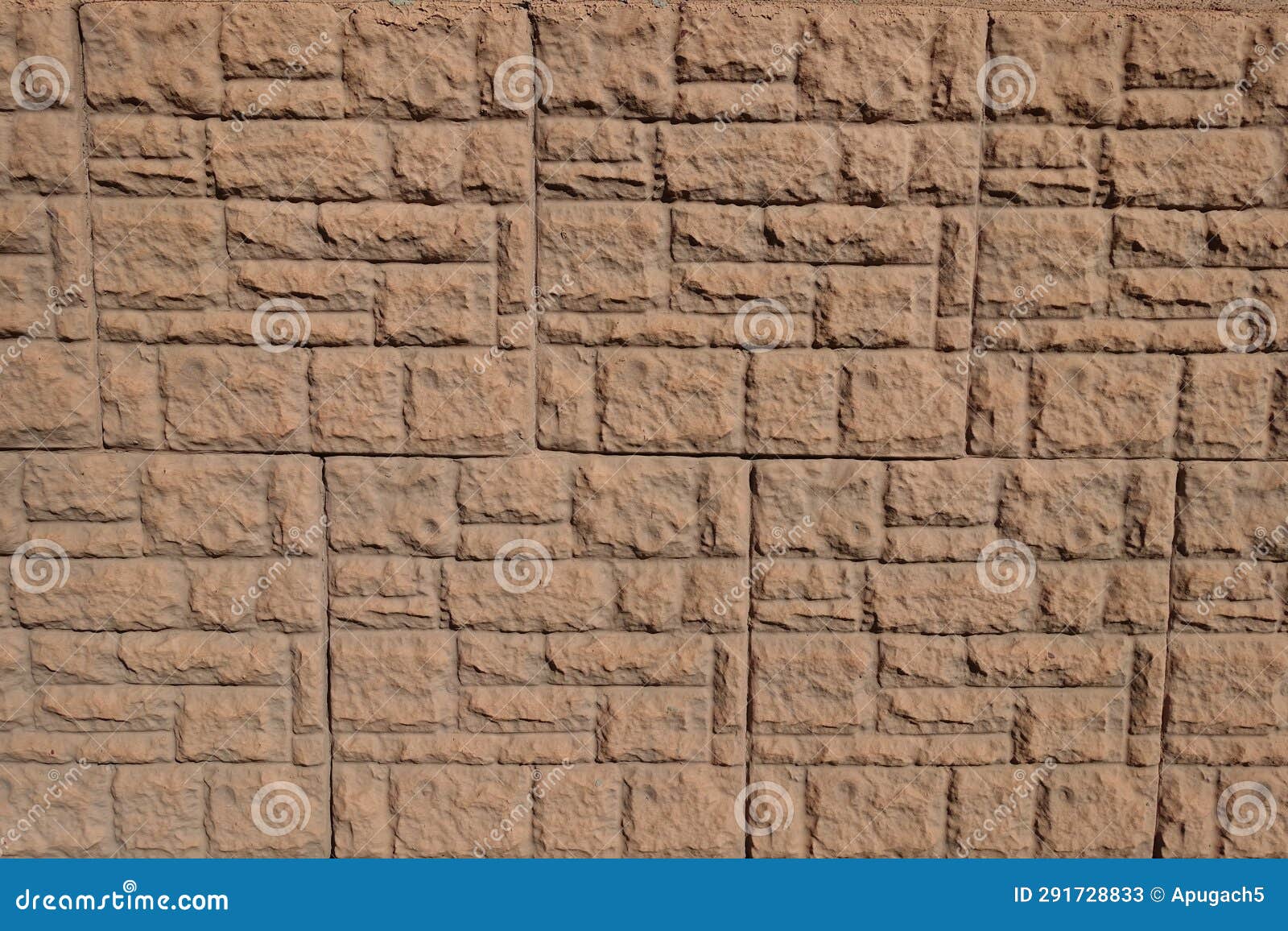 Background - Brown Brick Veneer Wall with Random Layout Stock Image ...
