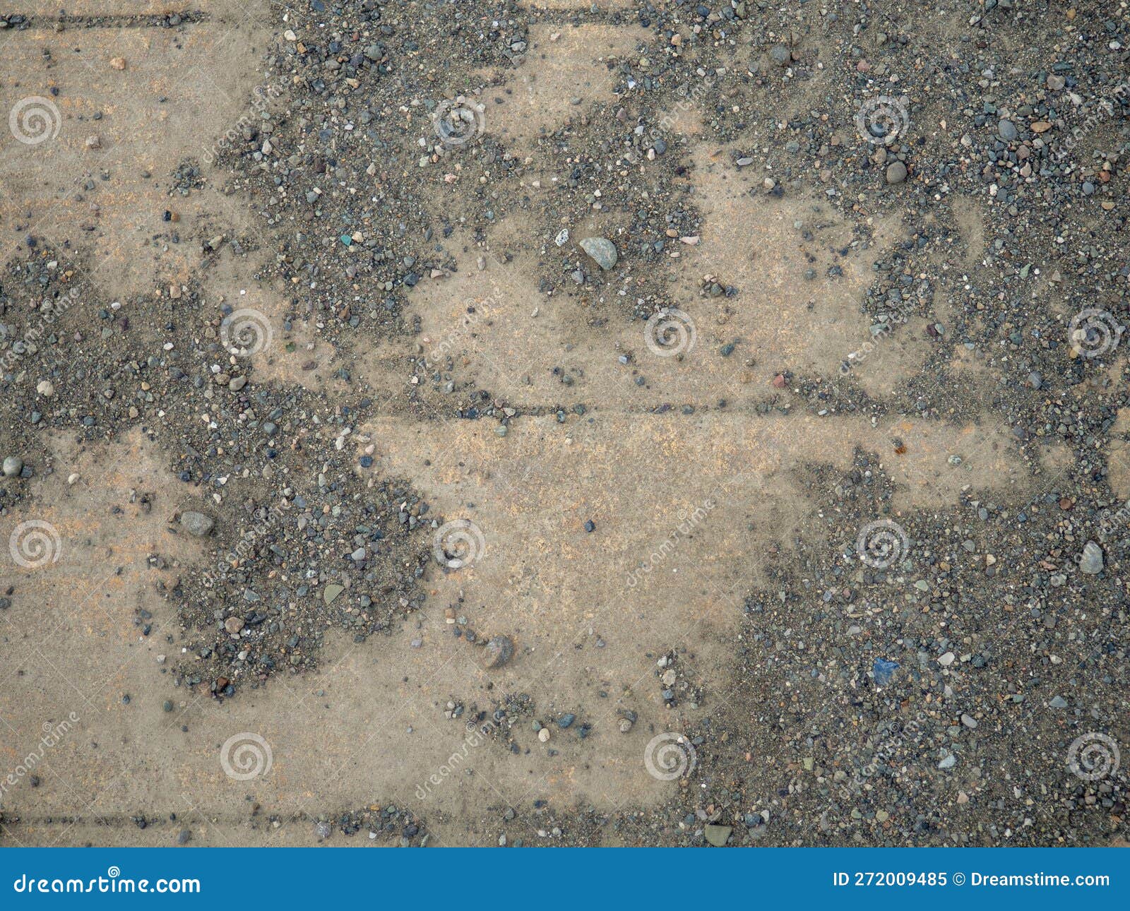 Background of Brown Tiles and Small Pebbles. Solid Material Pattern ...