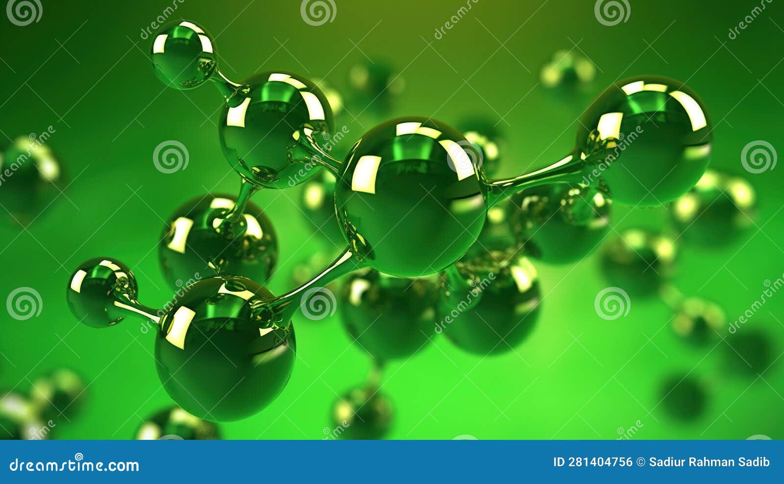 Background With Bubbles. Hydrogen Molecule. Royalty-Free Stock Image ...