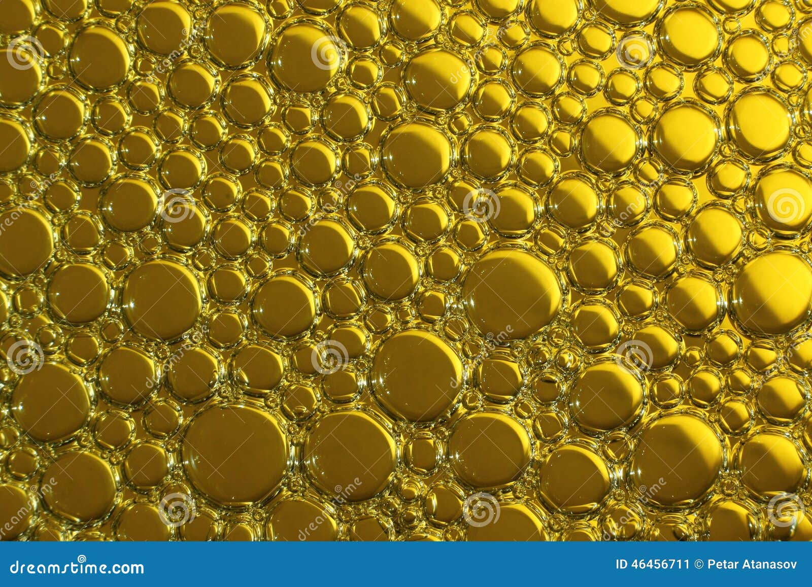 Background of Bubbles in Yellow Stock Image - Image of color ...