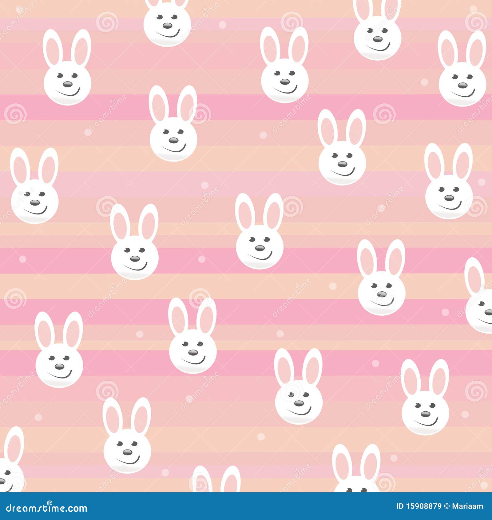 Background with bunnies stock illustration. Illustration of lovely ...