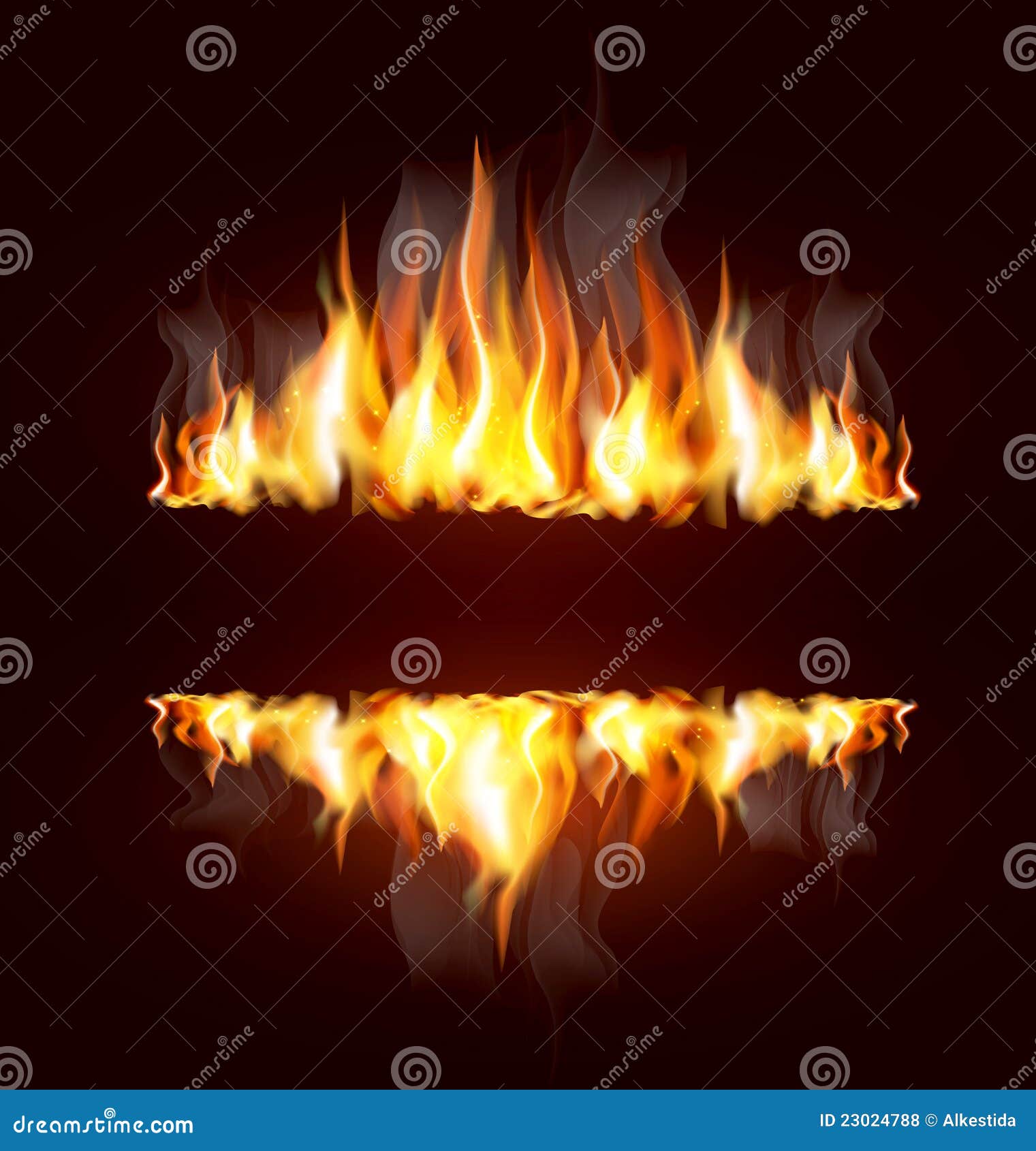 Background with a Burning Flame Stock Vector - Illustration of color ...