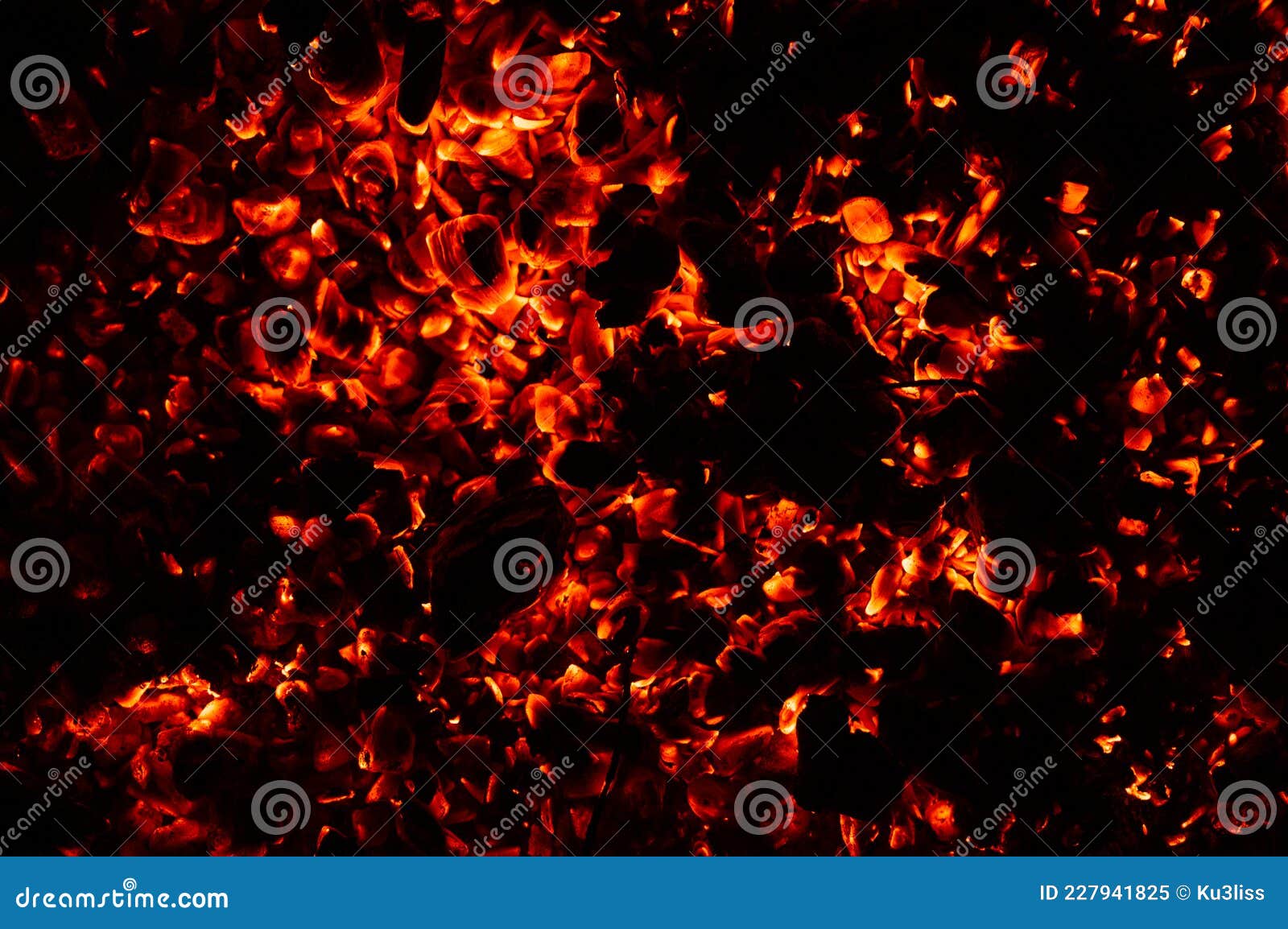 Background of Burning and Glowing Hot Coals. Smoldering Embers of Fire ...
