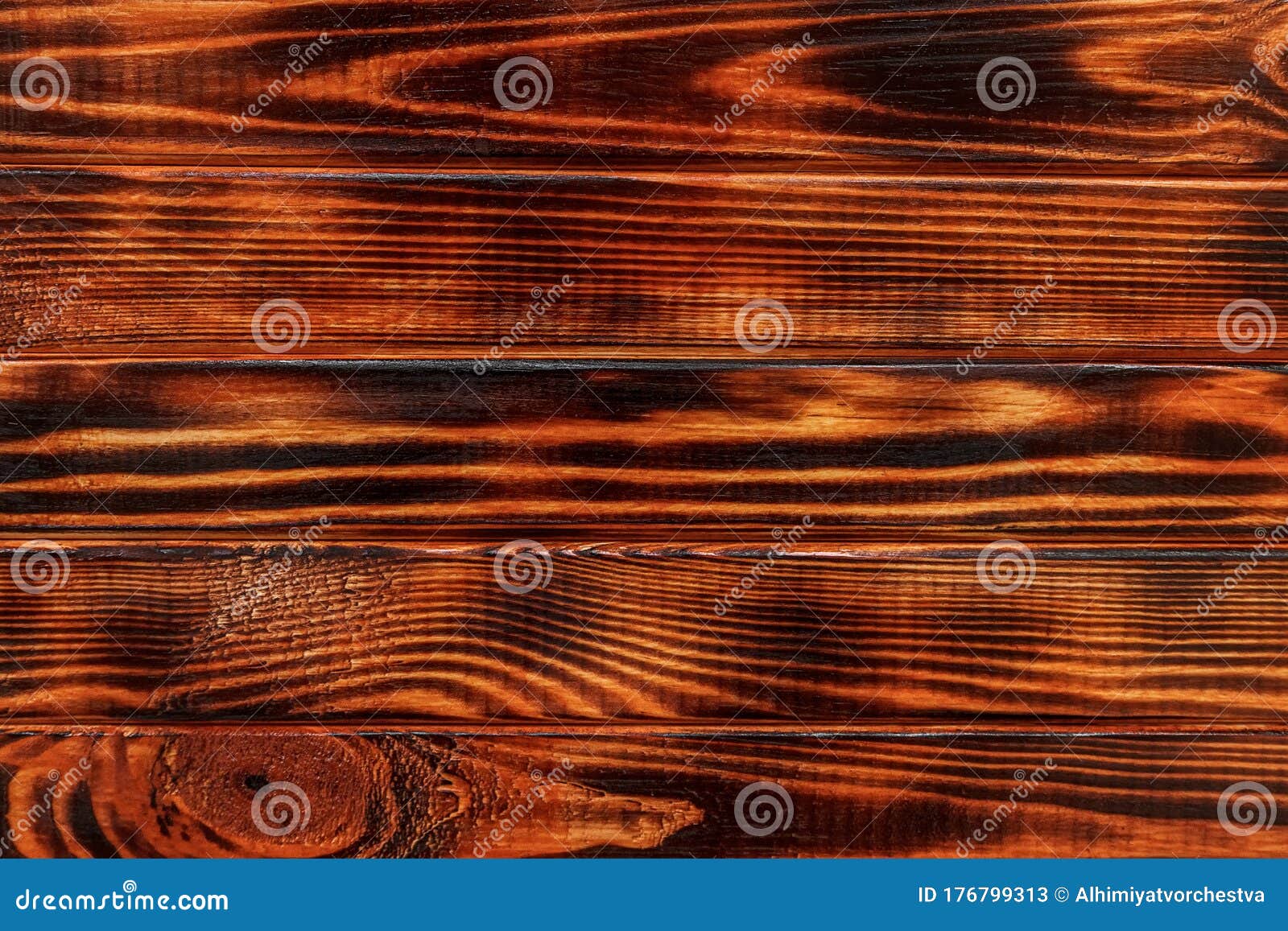 Burnt Pine Boards Painted Like Mahogany Stock Image - Image of plank ...