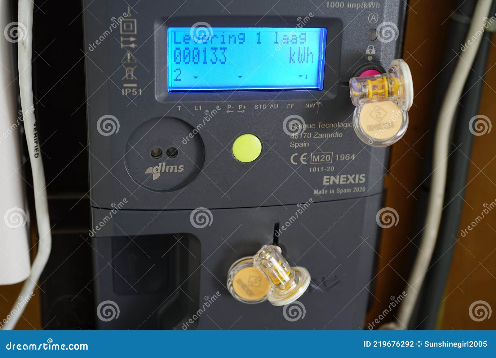 Delft, the Netherlands - May 21, 2021: Smart Electricity Meter in Dutch ...