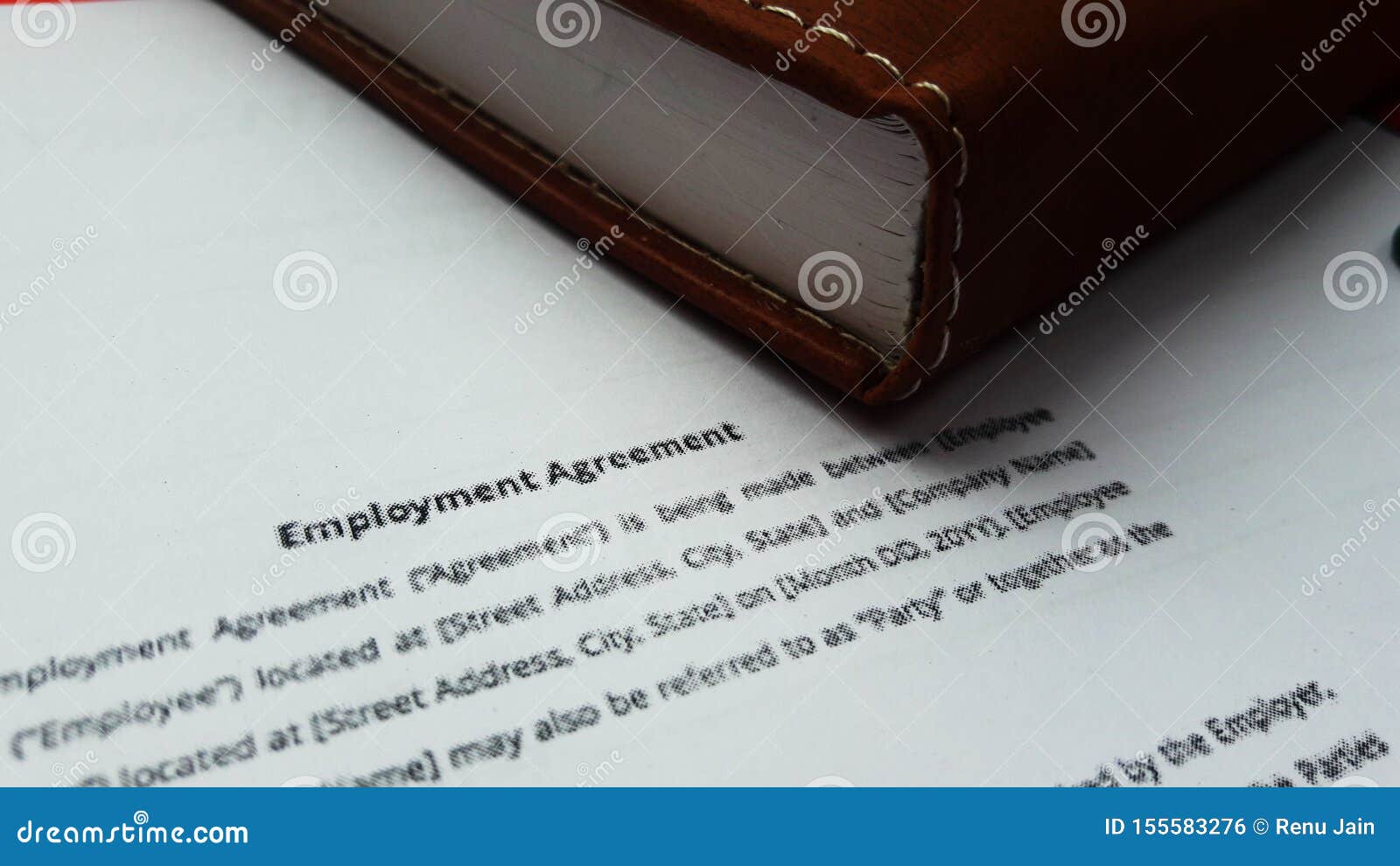 Background for Business Needs As Employment Form with Diary Closeup ...