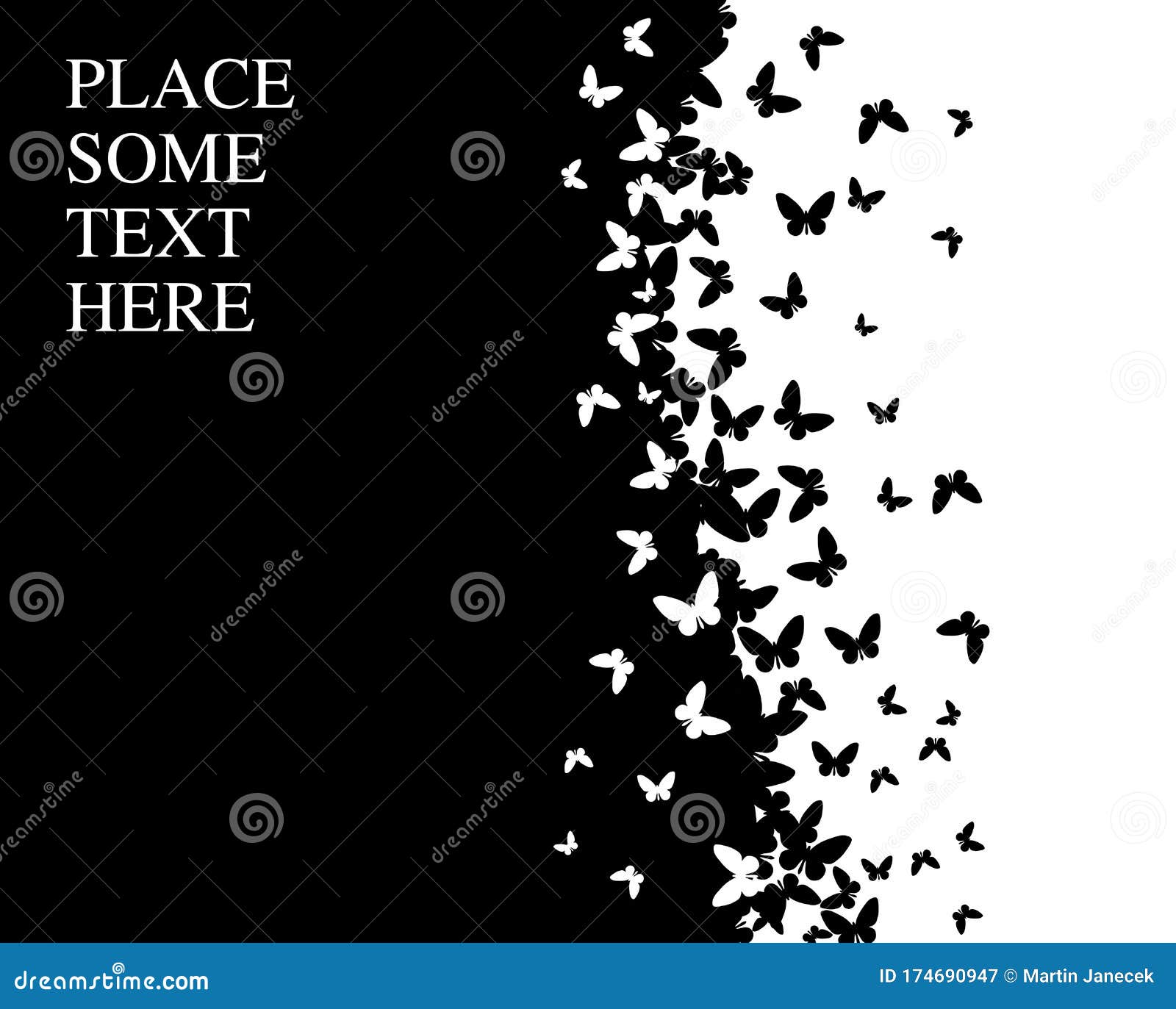 Background Butterflies with Place for Your Text Stock Vector ...