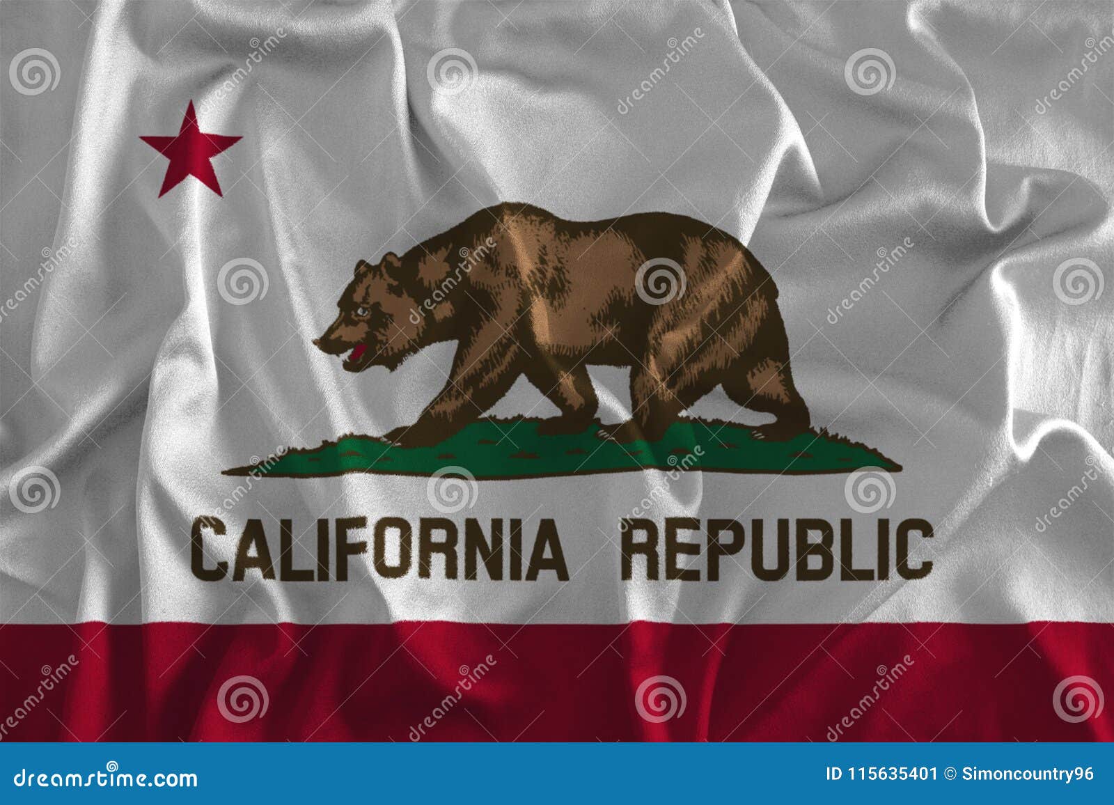 Background of the California State Flag Stock Illustration ...