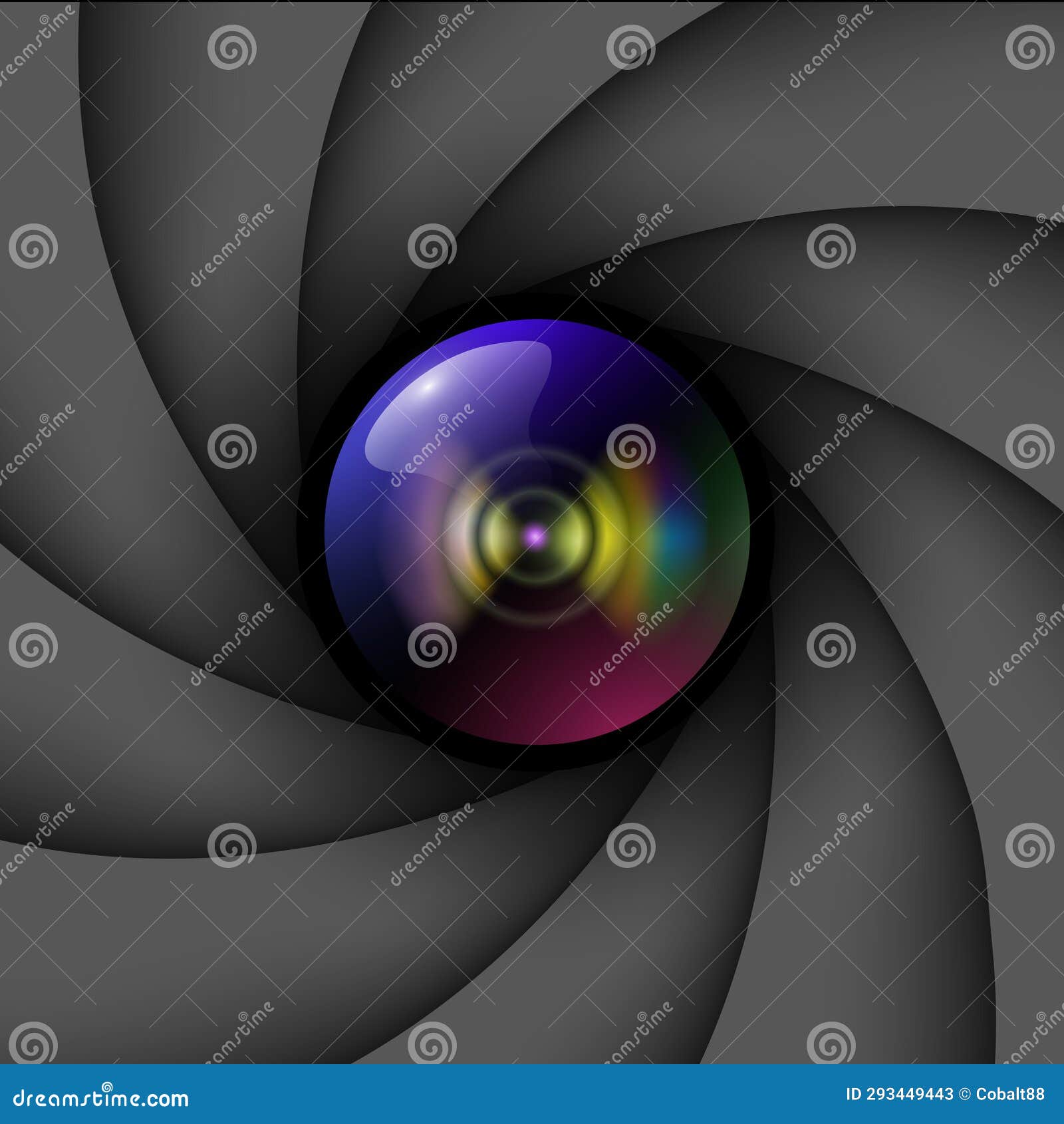 Background with Camera Lens Shutter, Abstract Technology Design Stock ...