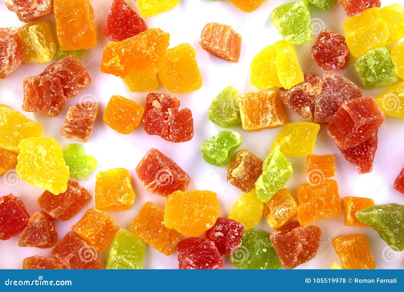 Background of Candied Dried Fruit Pattern, Pink Stock Photo - Image of ...