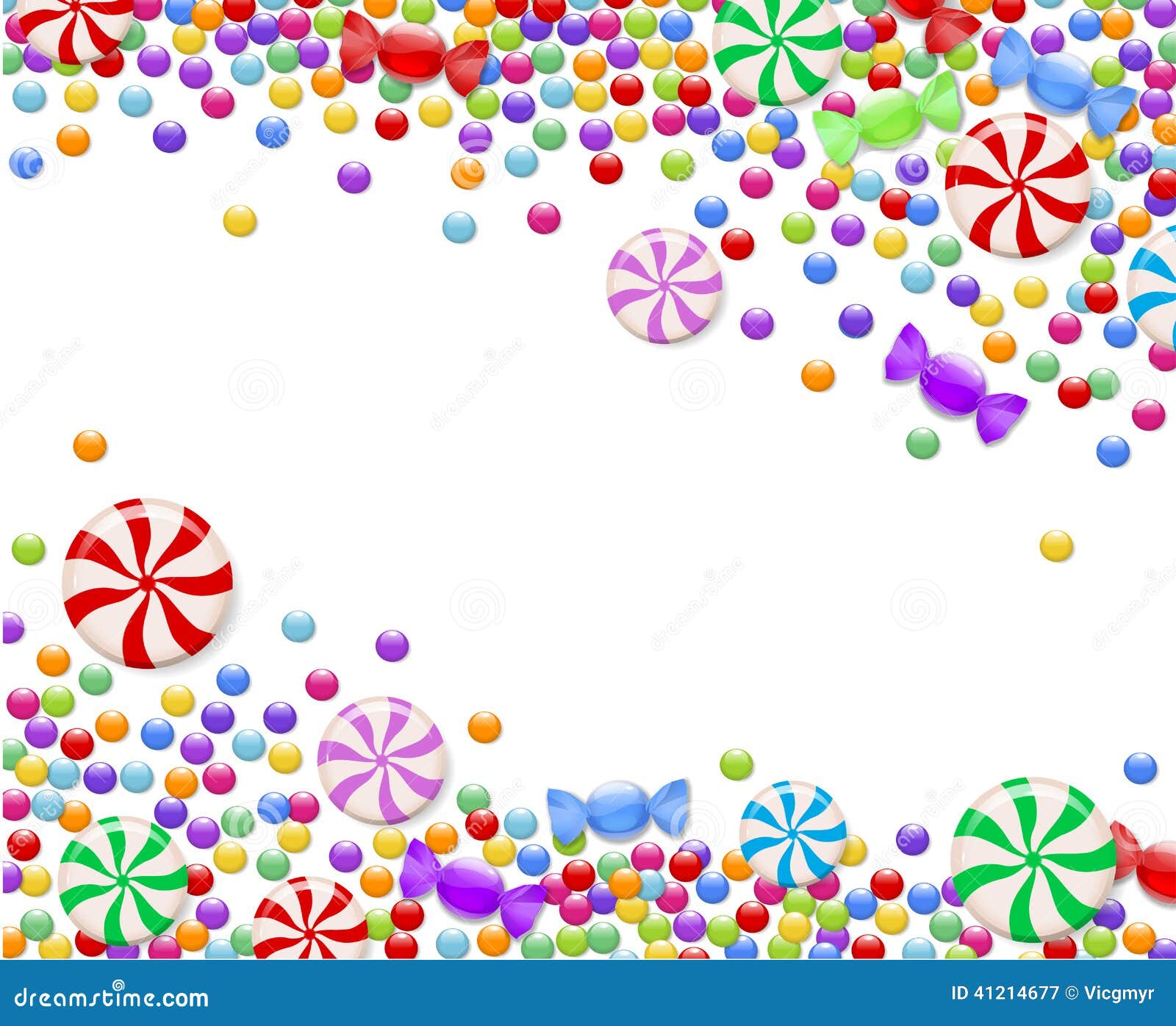 Background of candies stock vector. Illustration of decoration - 41214677