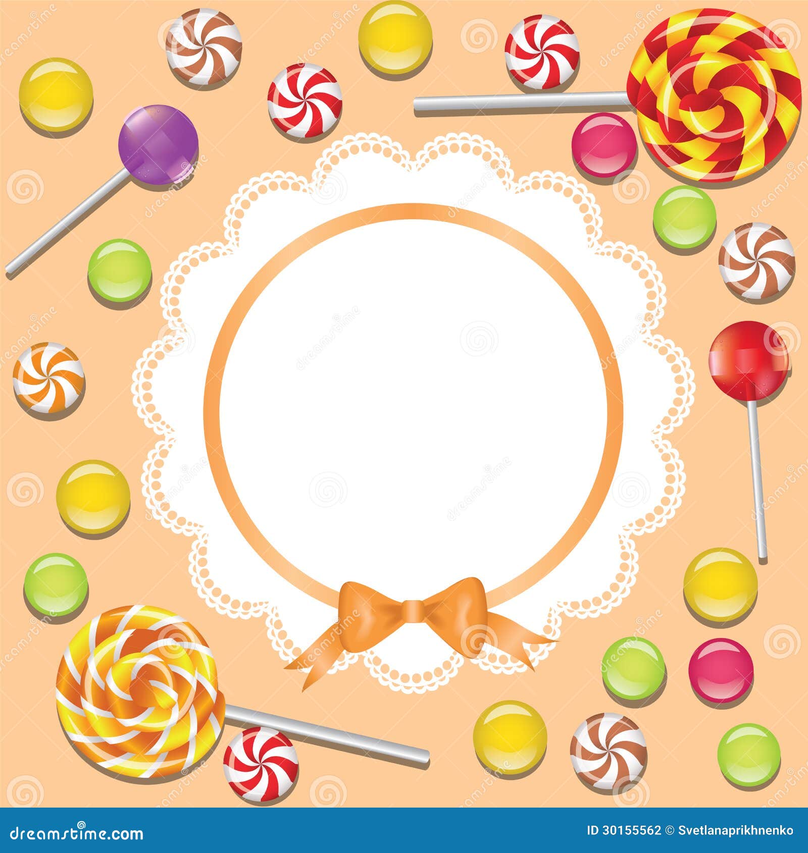 Candies Frame Royalty-Free Cartoon | CartoonDealer.com #11592248