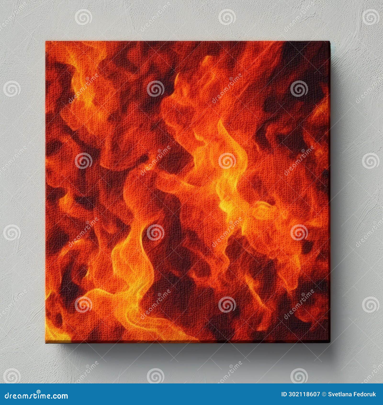 Background Canvas with Fire Flames Stock Illustration - Illustration of ...